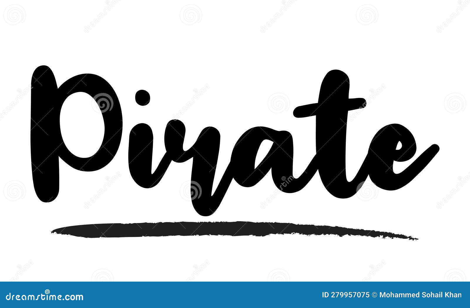 Pirate Stylish Typography Text Lettering Phrase Vector Design Stock ...