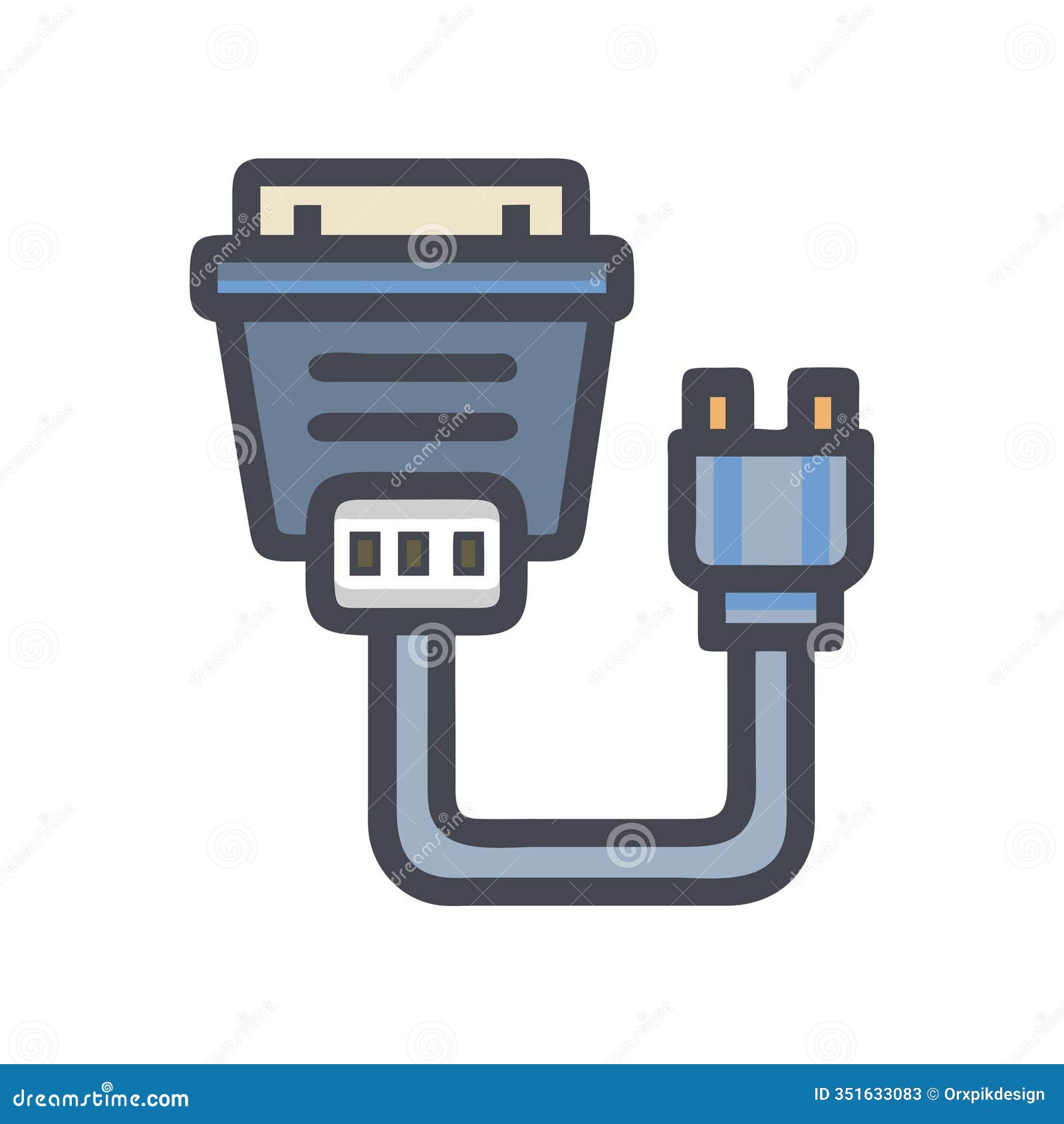 The Cable Usb Icon. Transfer And Connection, Data Symbol. UI. Web. Logo ...