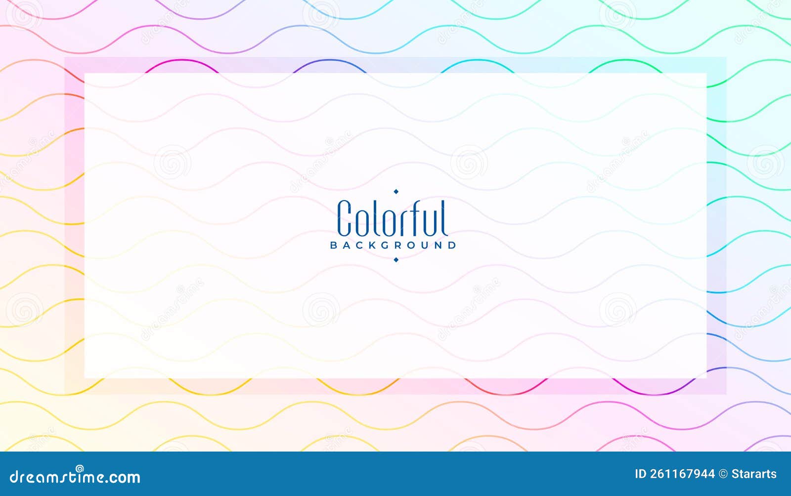 Stylish Vibrant Colorful Background in Wave Pattern Stock Vector ...