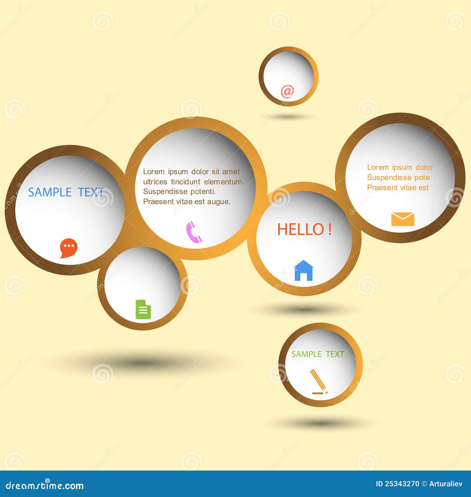 Stylish web design bubble stock vector. Illustration of business - 25343270