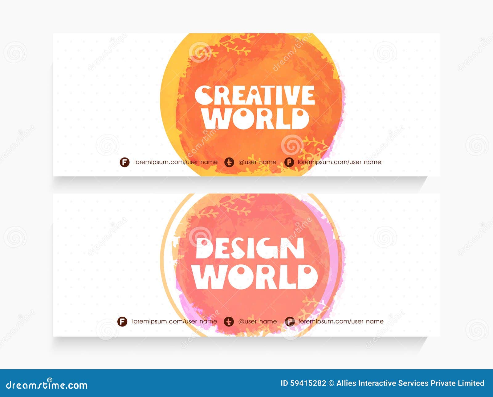 Stylish Web Header or Banner Set. Stock Illustration - Illustration of ...