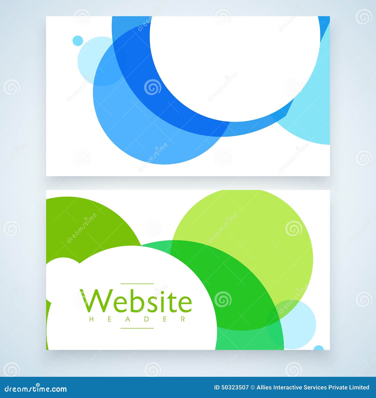 Stylish Website Header or Banner Set. Stock Illustration - Illustration ...