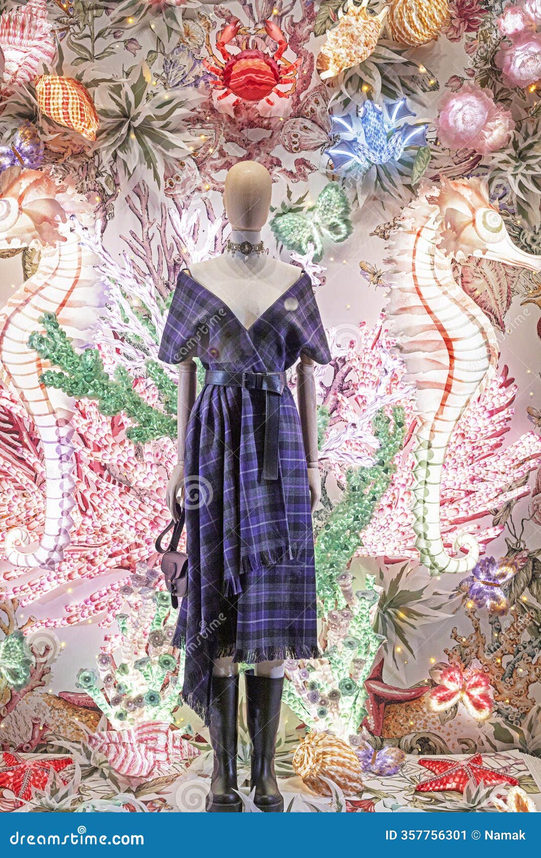 Female Mannequin Art Object On Outdoor Green Forest Background, Beauty ...