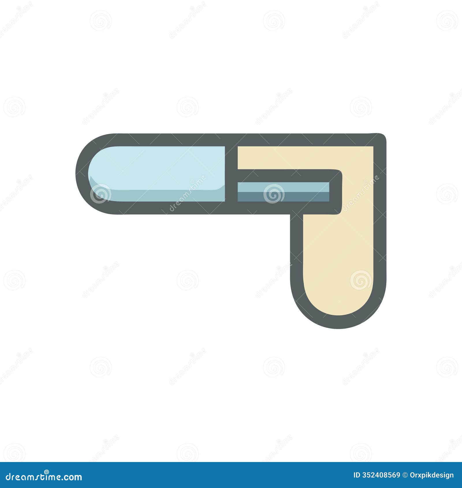 Stylish Window Handle Design for Modern Aesthetics Stock Illustration ...