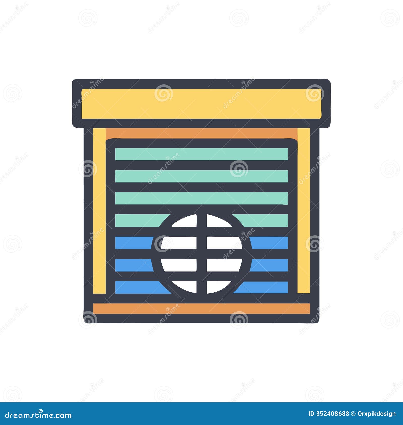 Window Shutter Icons Cartoon Vector | CartoonDealer.com #156528921