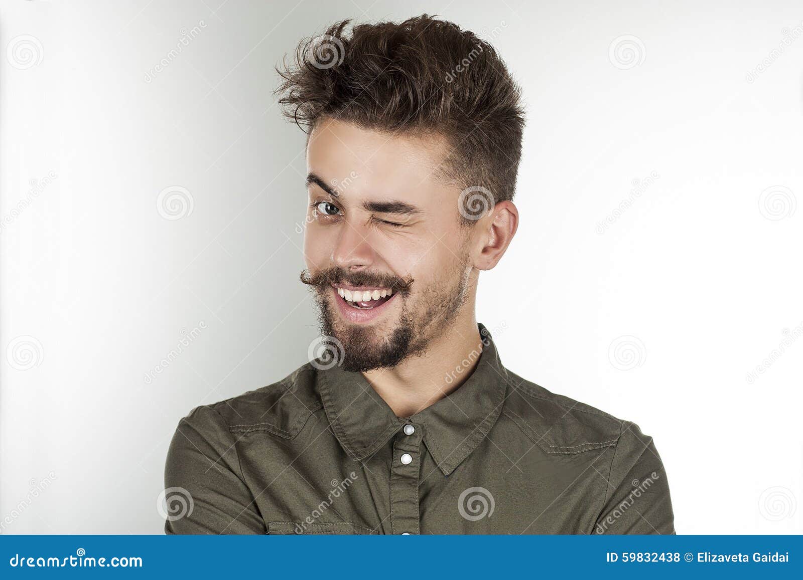Stylish Young Man with a Beautiful Smile Stock Photo - Image of ...