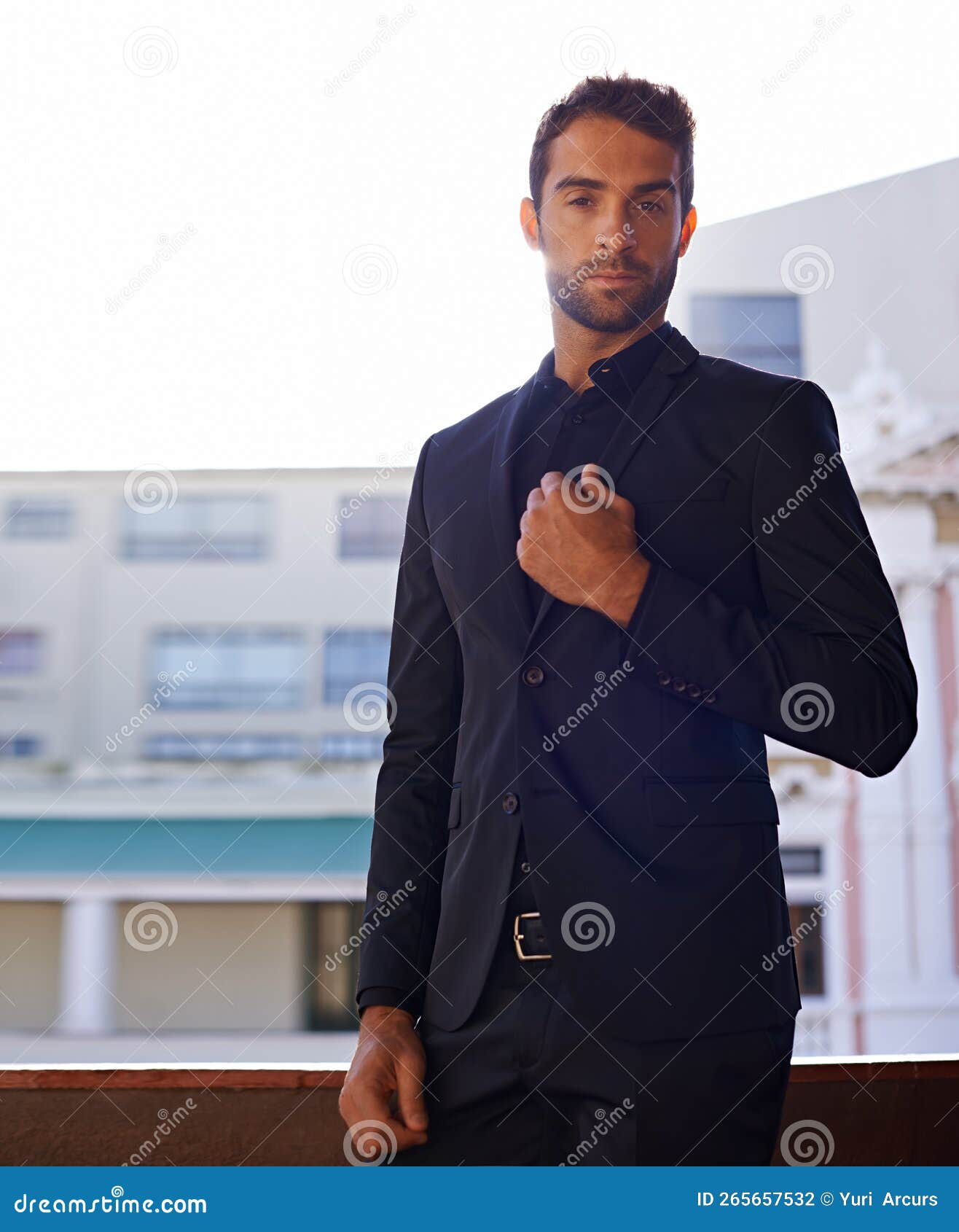 Stylishly Confident. a Handsome and Confident Young Man. Stock Photo ...
