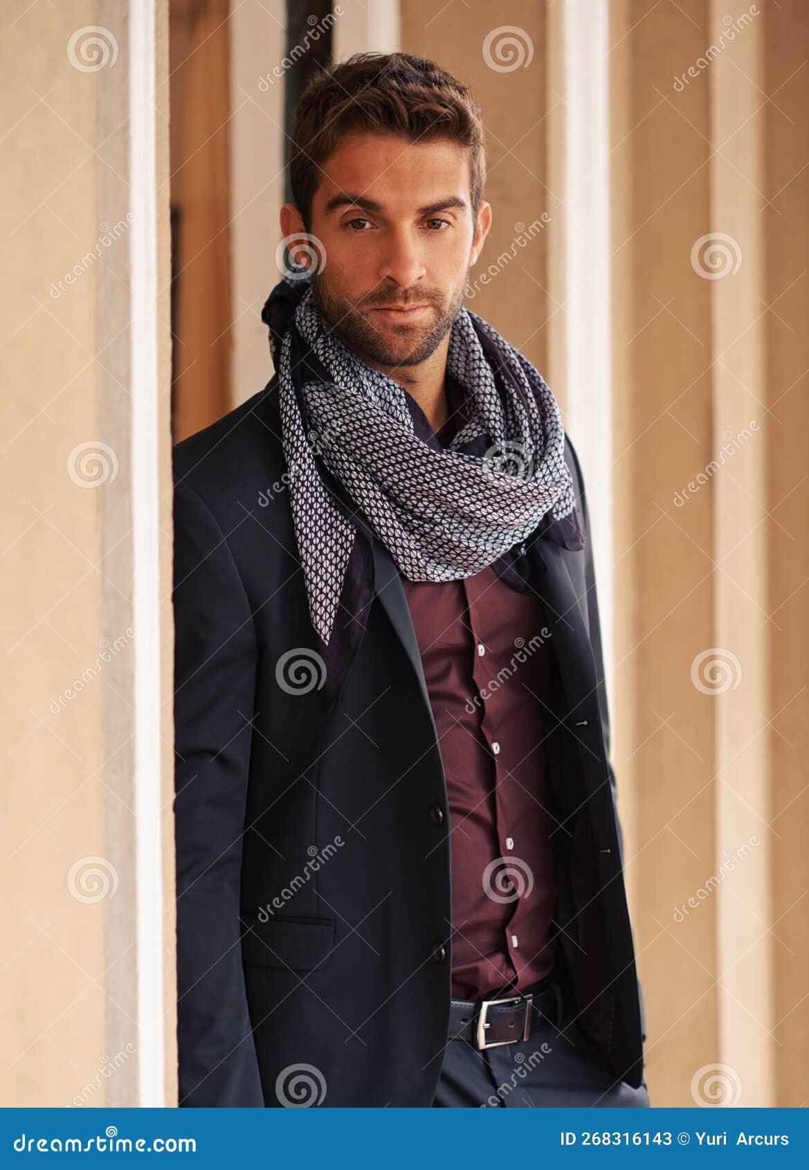 Stylishly Confident. a Handsome and Confident Young Man. Stock Image ...