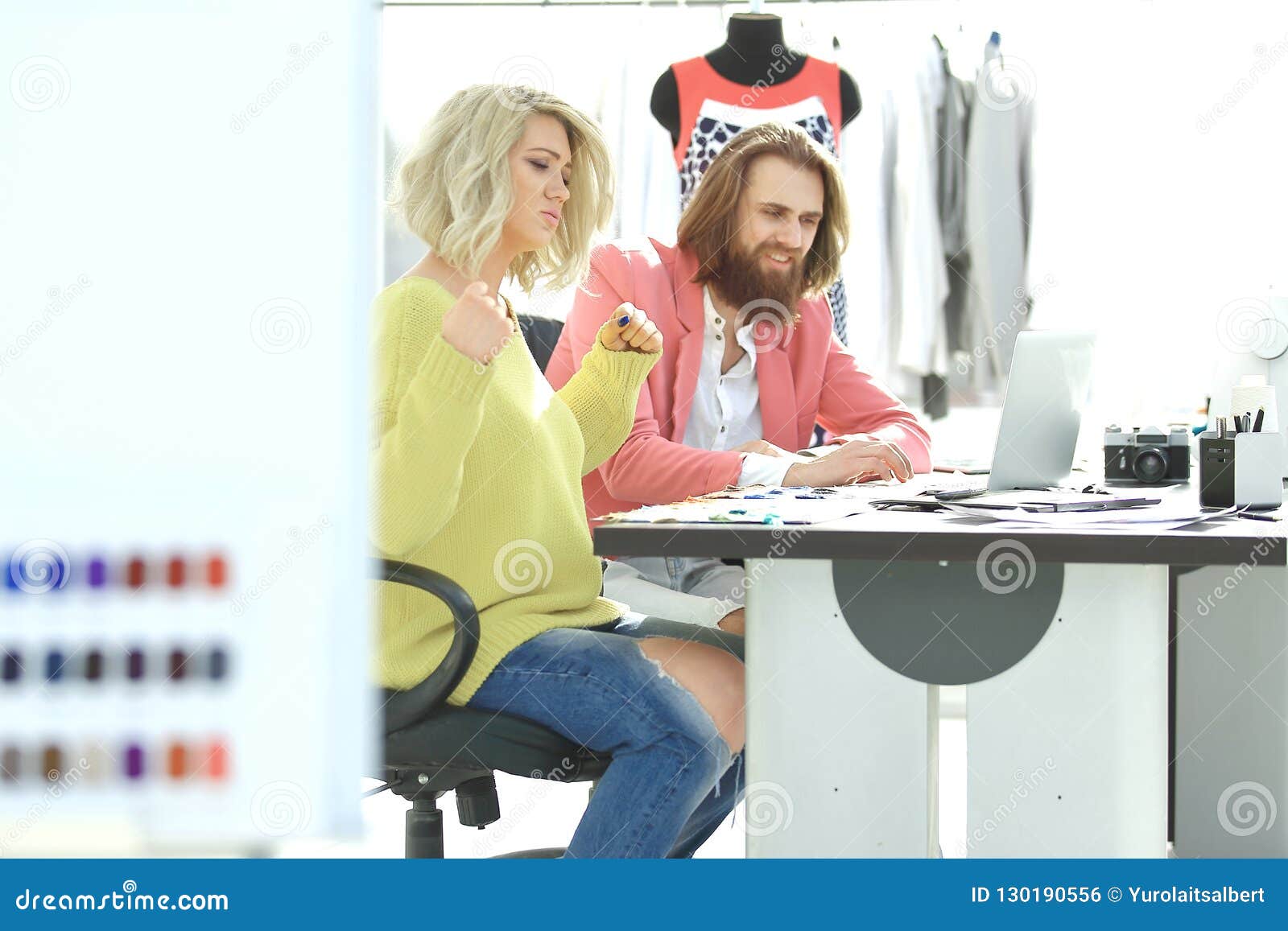 Stylist and Designer To Discuss New Ideas Stock Photo - Image of ideas ...