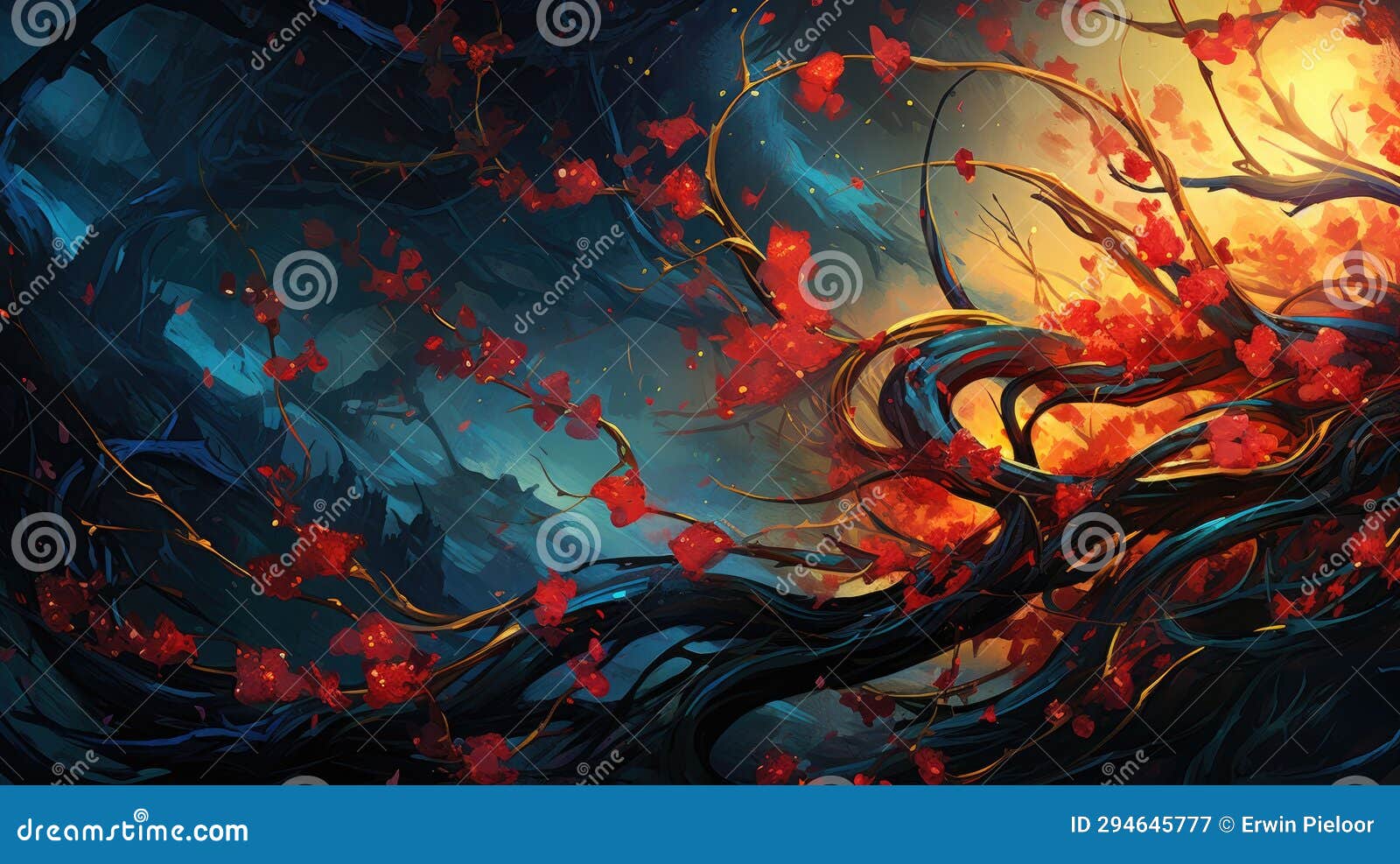 Stylistic Wallpaper for Your Design Vision Stock Illustration ...