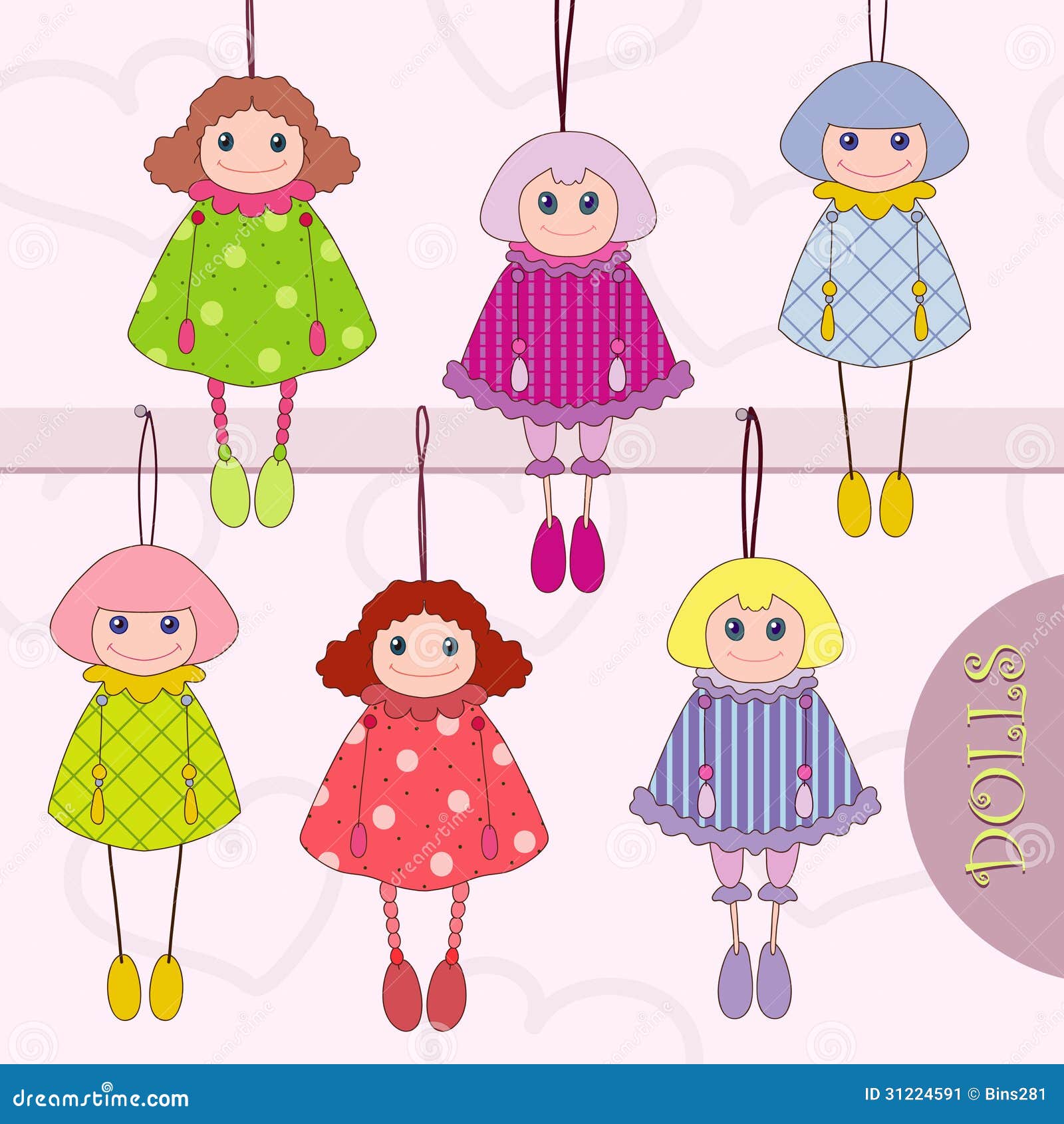 Stylize Dolls Cartoon Vector | CartoonDealer.com #31224591