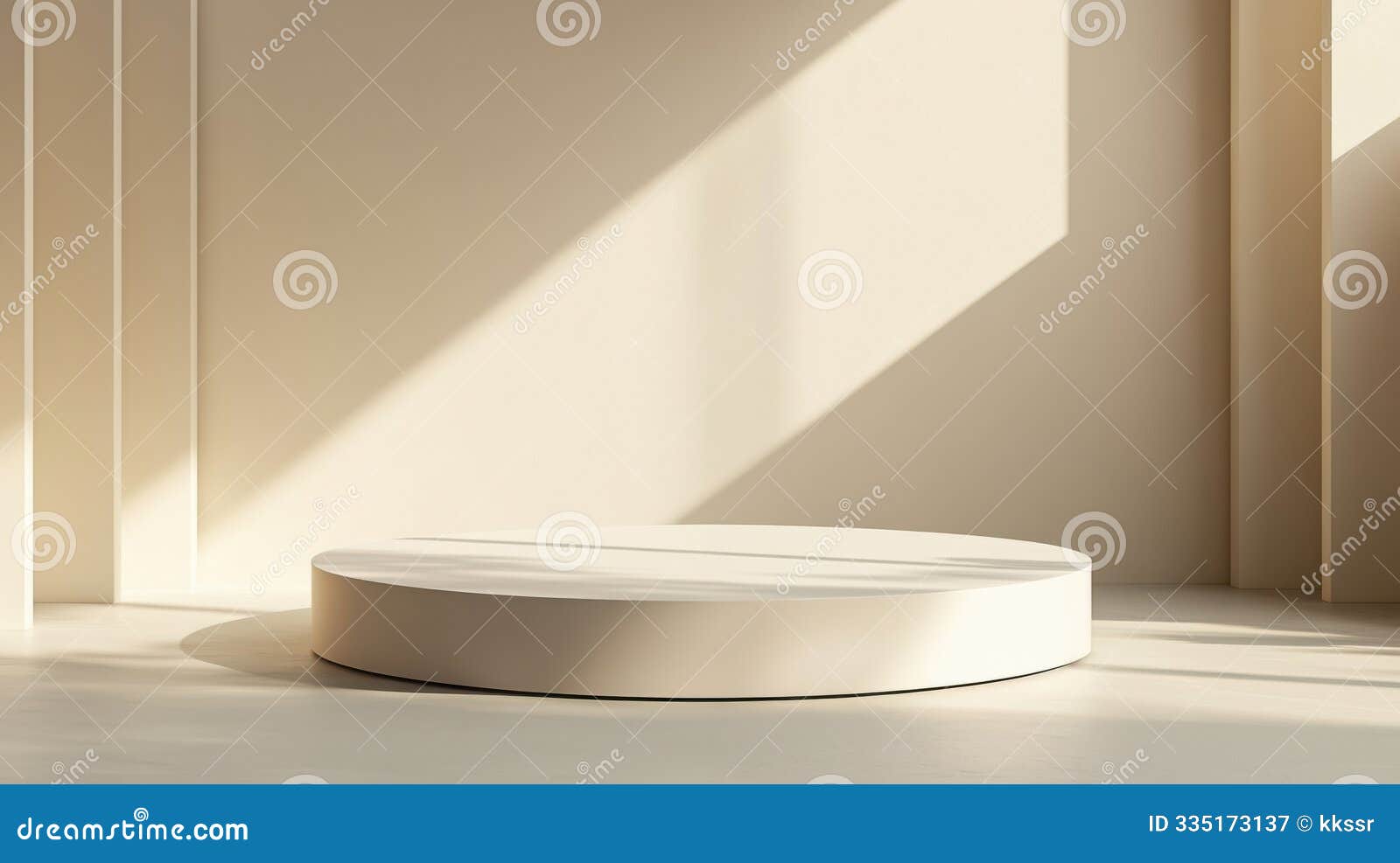 Stylize Product Placement Backdrop, an Empty Podium Mockup Displaying a ...