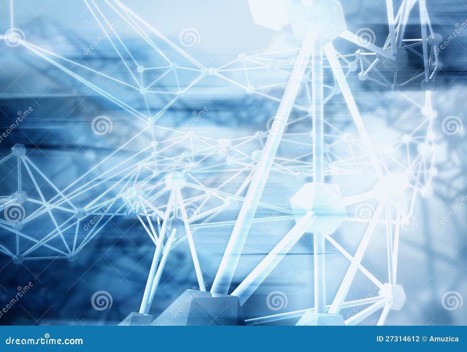 Stylized Abstract Science Background Stock Illustration - Illustration ...