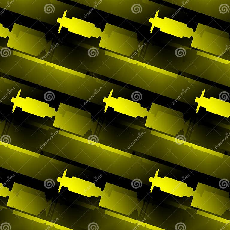 Stylized Aircraft Engine and Propeller Propulsion As a Repeating Design ...