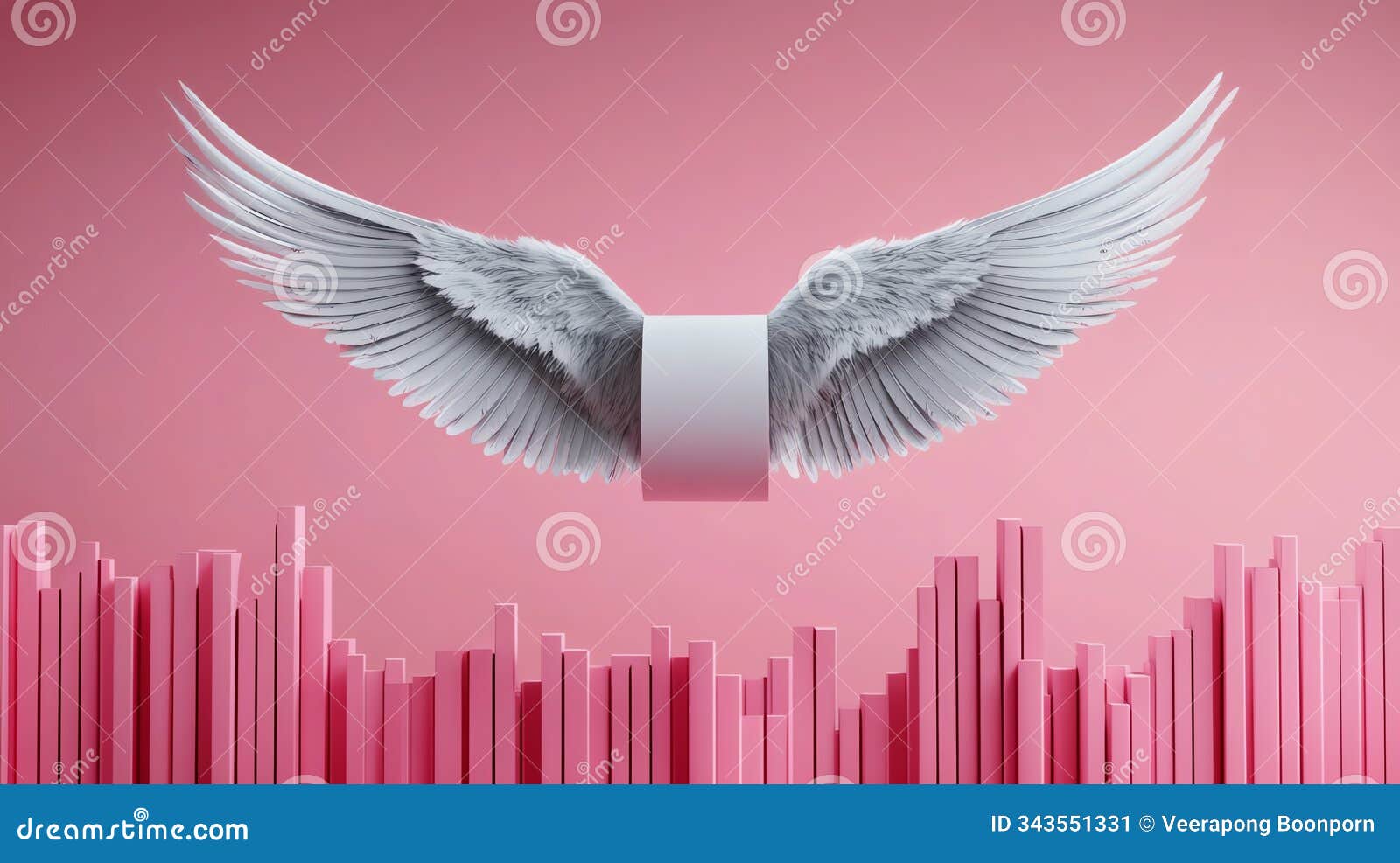Stylized Angel In Blue Isolated Vector Illustration | CartoonDealer.com ...