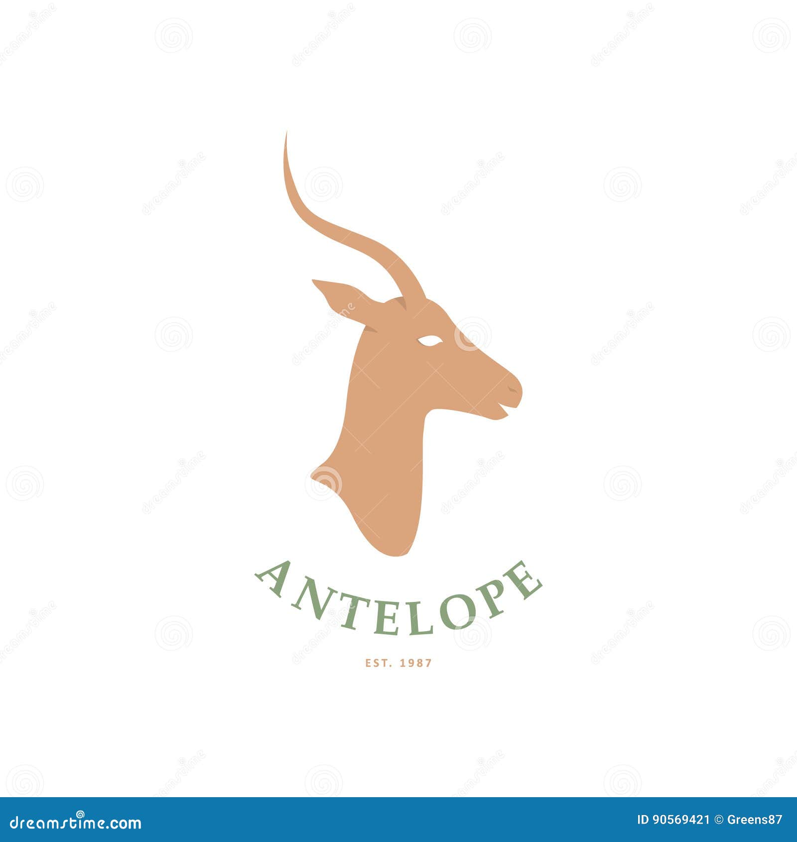 Antelope Head Logo, Good For Brand Logo And Business Logo Vector ...