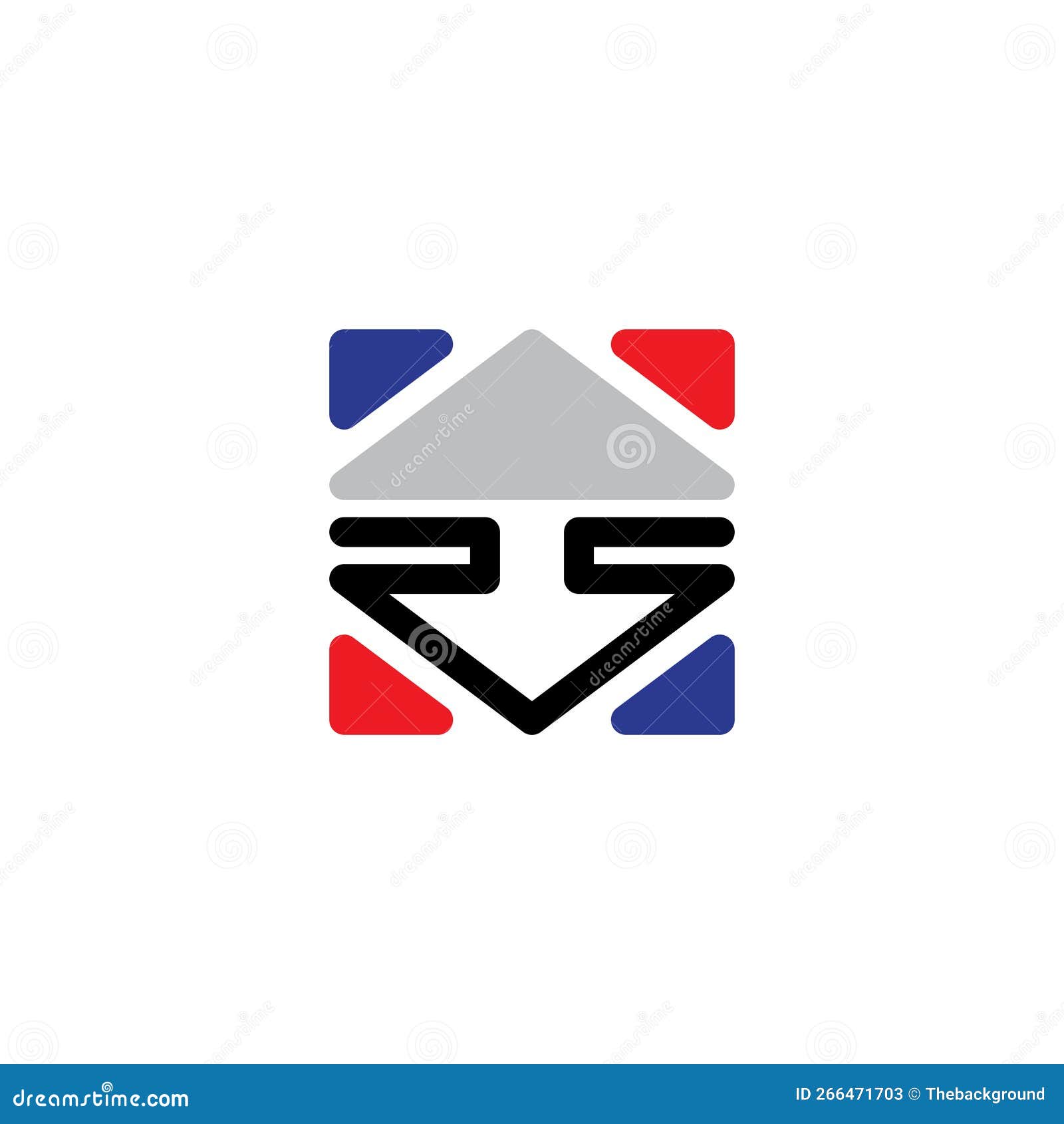 Stylized Arrow of the Letters R and S, Logo. RS - Logotype. Logotype ...