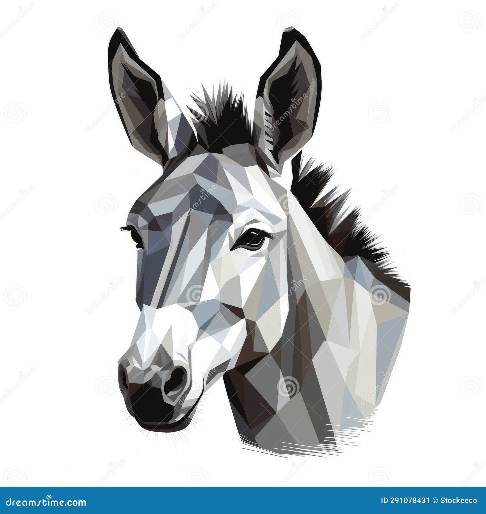 Strong Donkey Mascot Flexing It`s Arm. Cartoon Vector | CartoonDealer ...