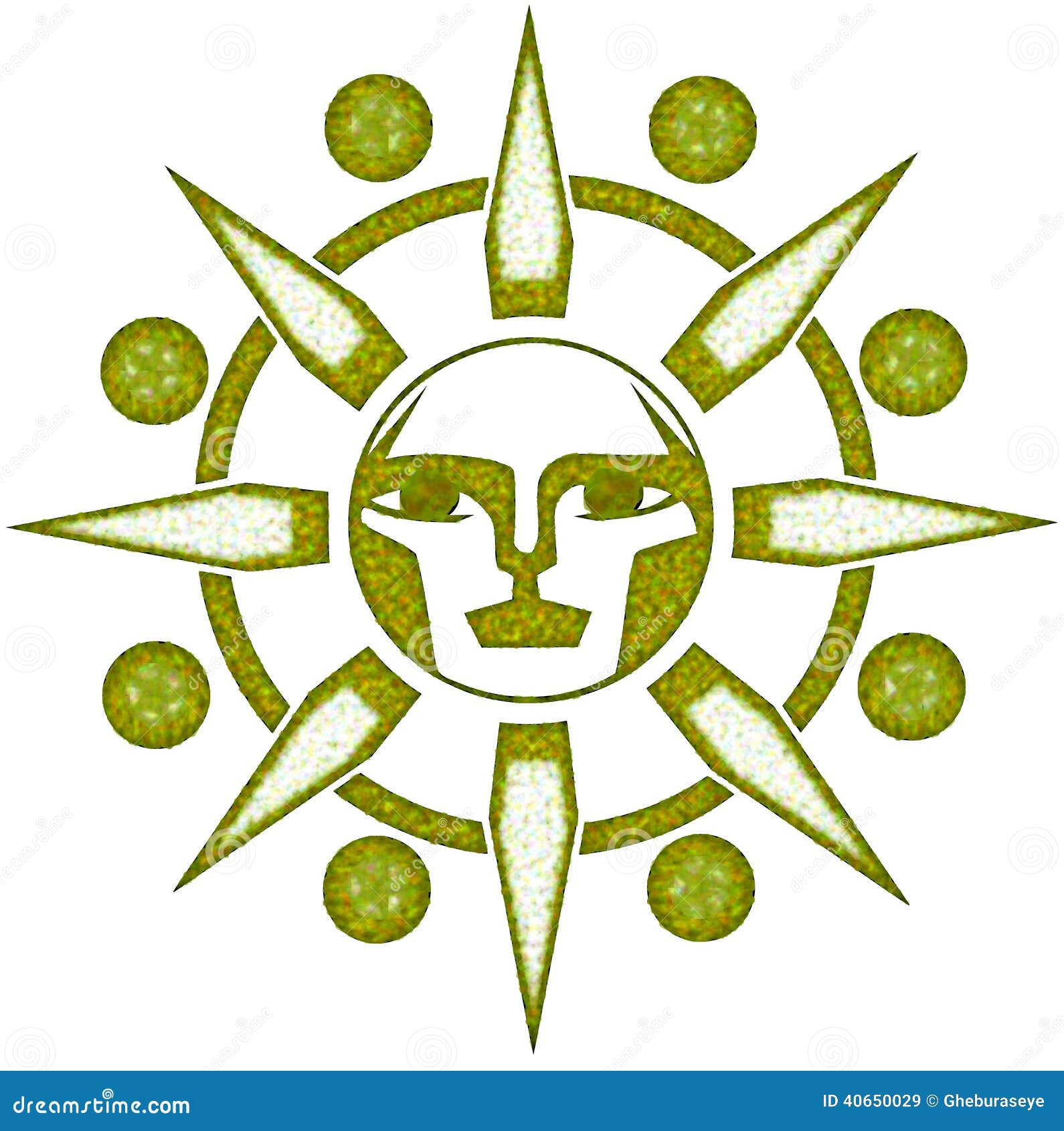 Stylized Artistic Sun Isolated Stock Image - Illustration of rays ...