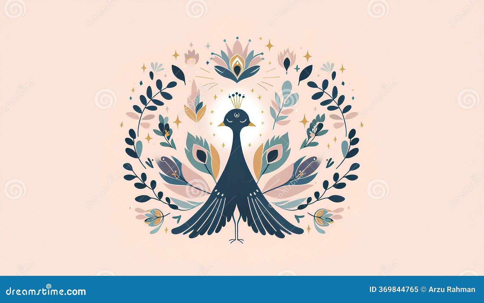 Whimsical Peacock Artwork With Detailed Designs And Flowing Forms ...