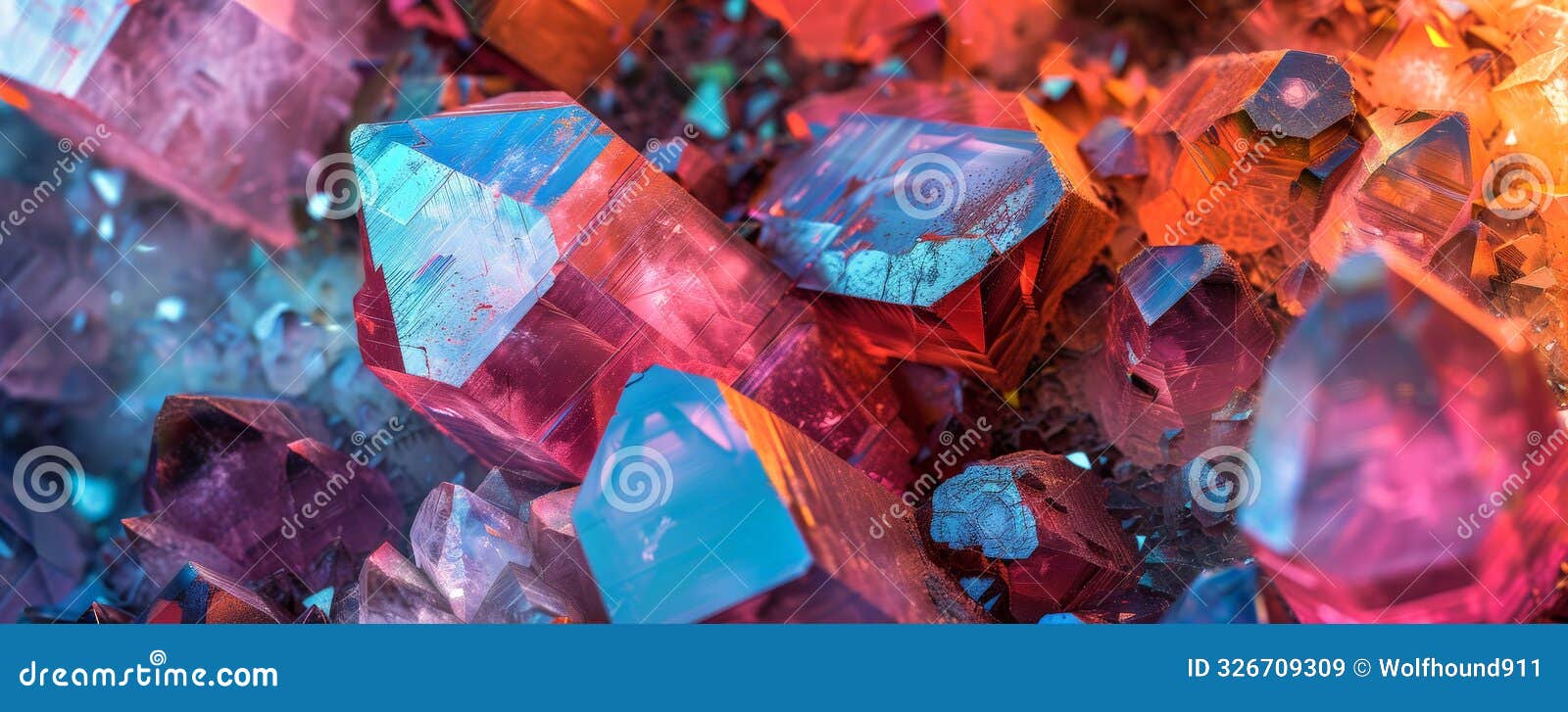 A Stylized Background Featuring Rare Earth Minerals with a Focus on ...