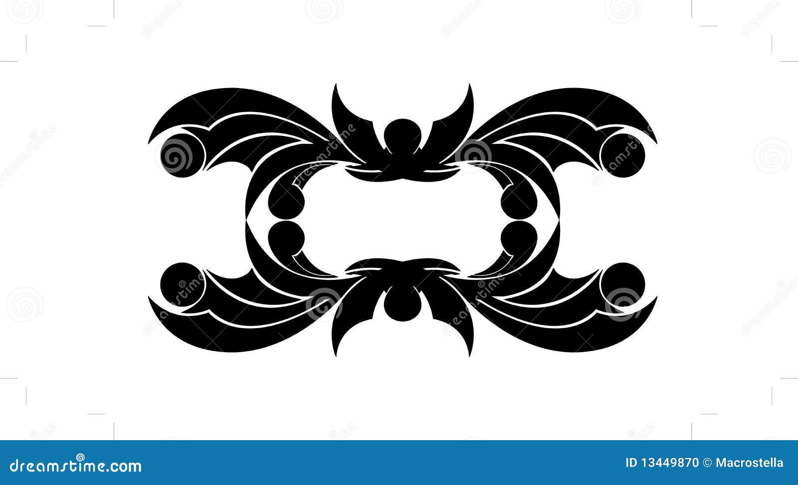 The stylized bat stock vector. Illustration of pattern - 13449870