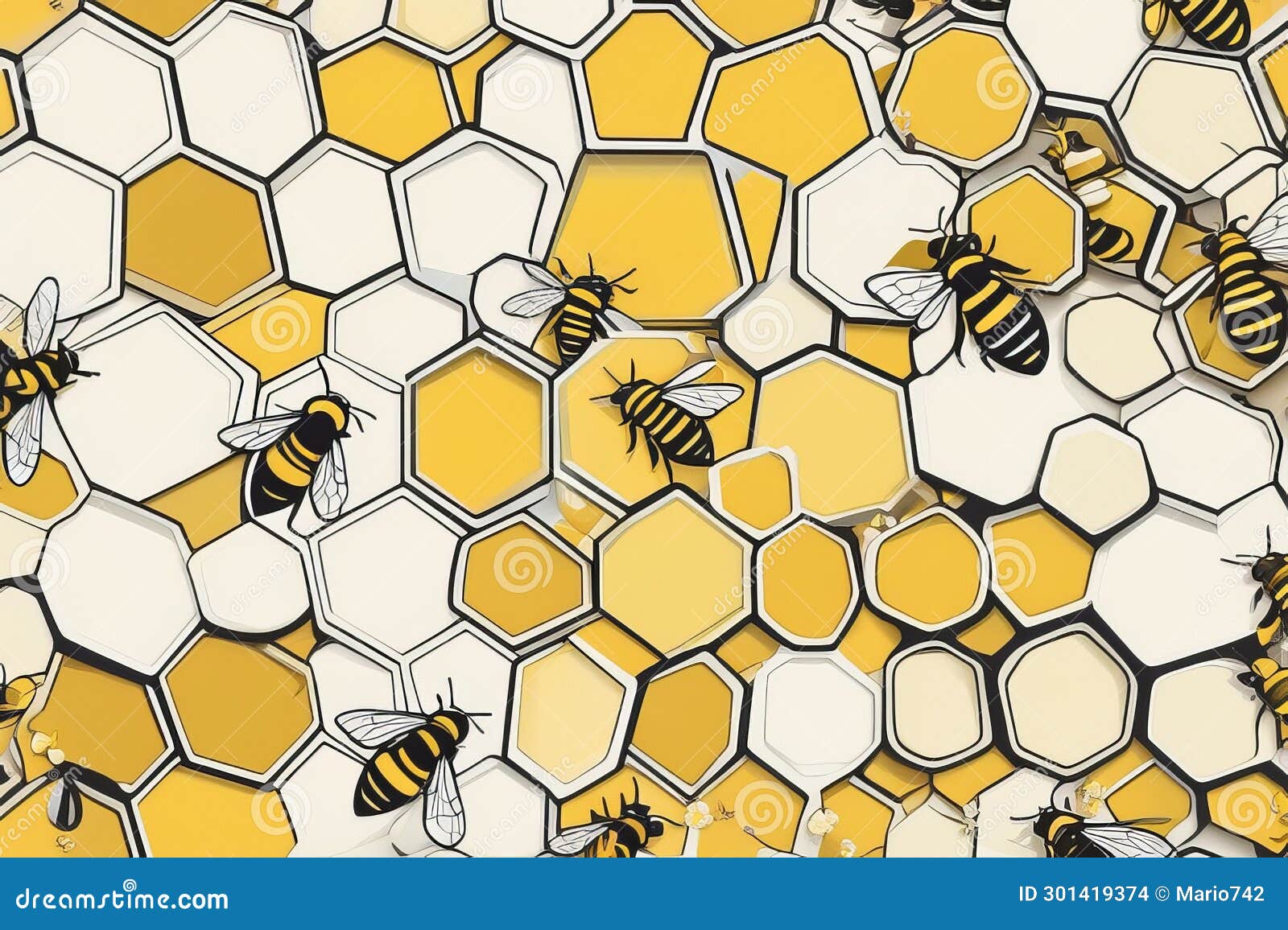 Stylized Beehive, Yellow And White Background Stock Photography ...