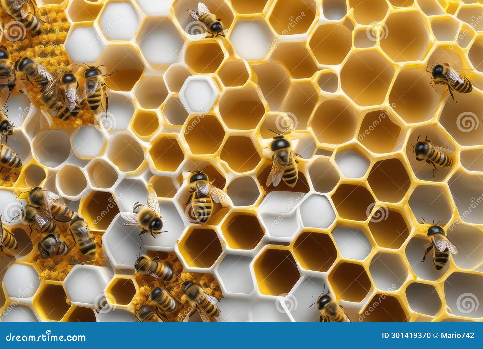 Stylized Beehive Background Stock Photography | CartoonDealer.com ...