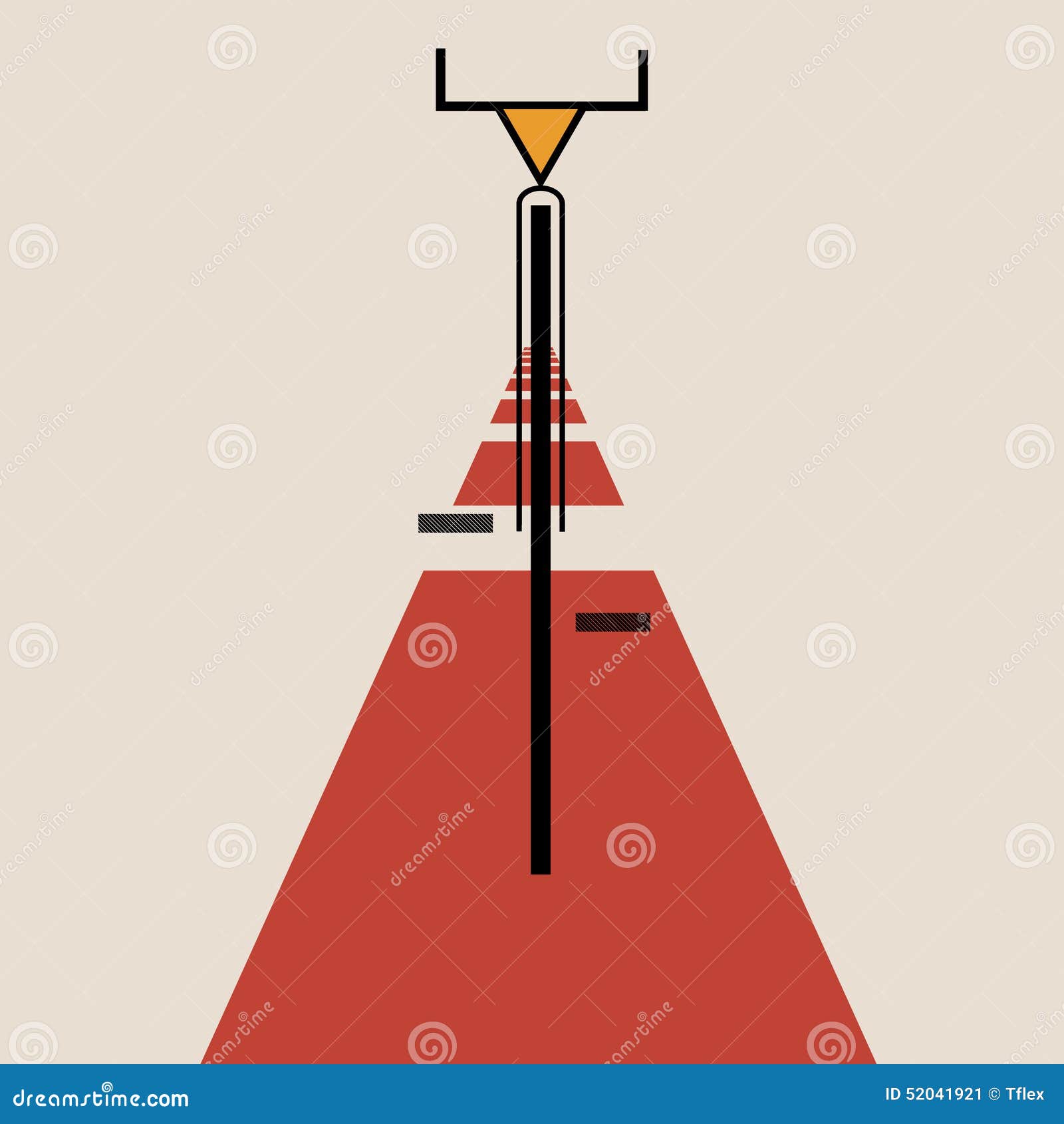 Stylized Bicycle De Stijl Art Stock Vector - Illustration of grid ...