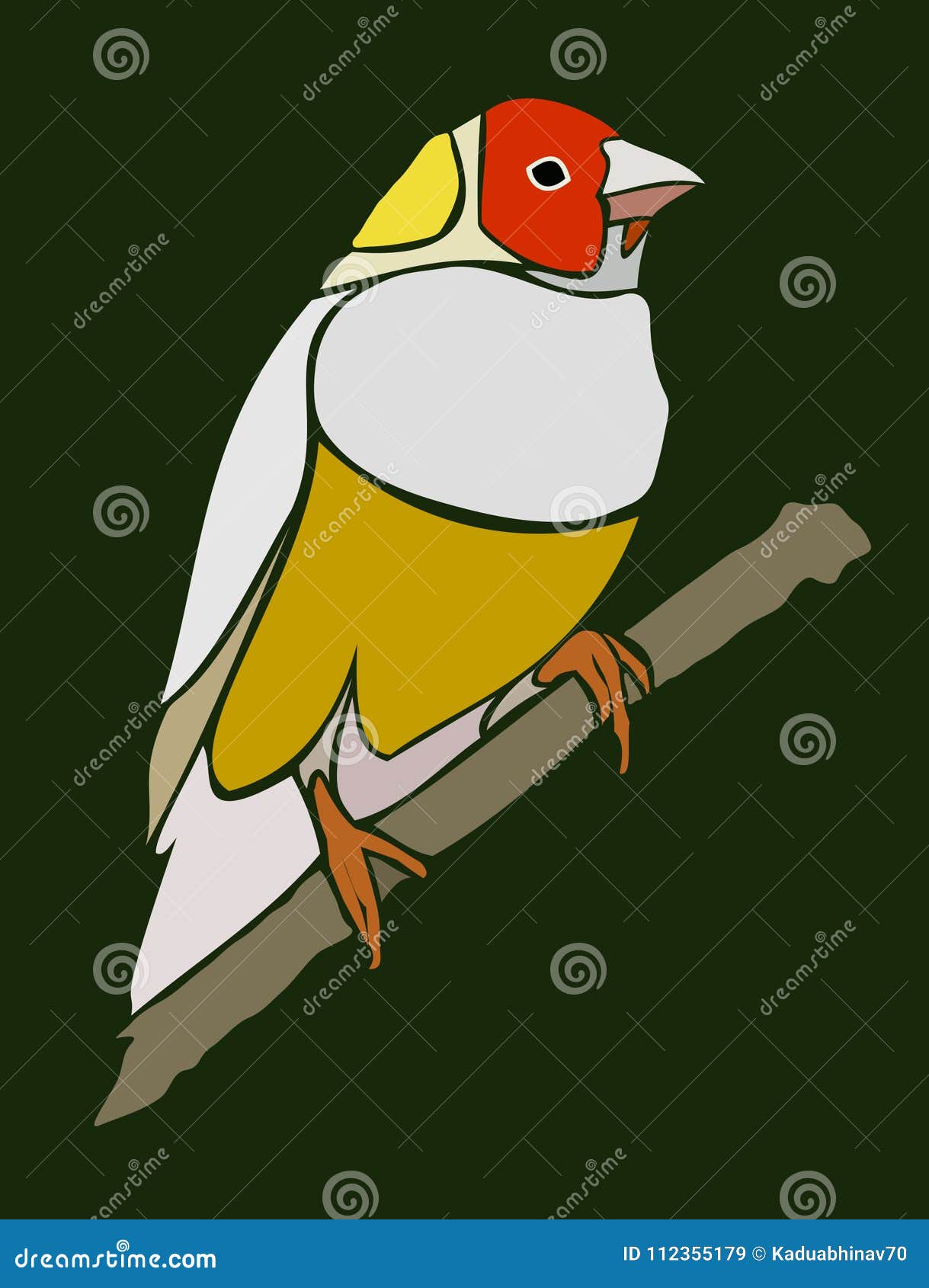 Stylized Bird Art stock vector. Illustration of stylized - 112355179