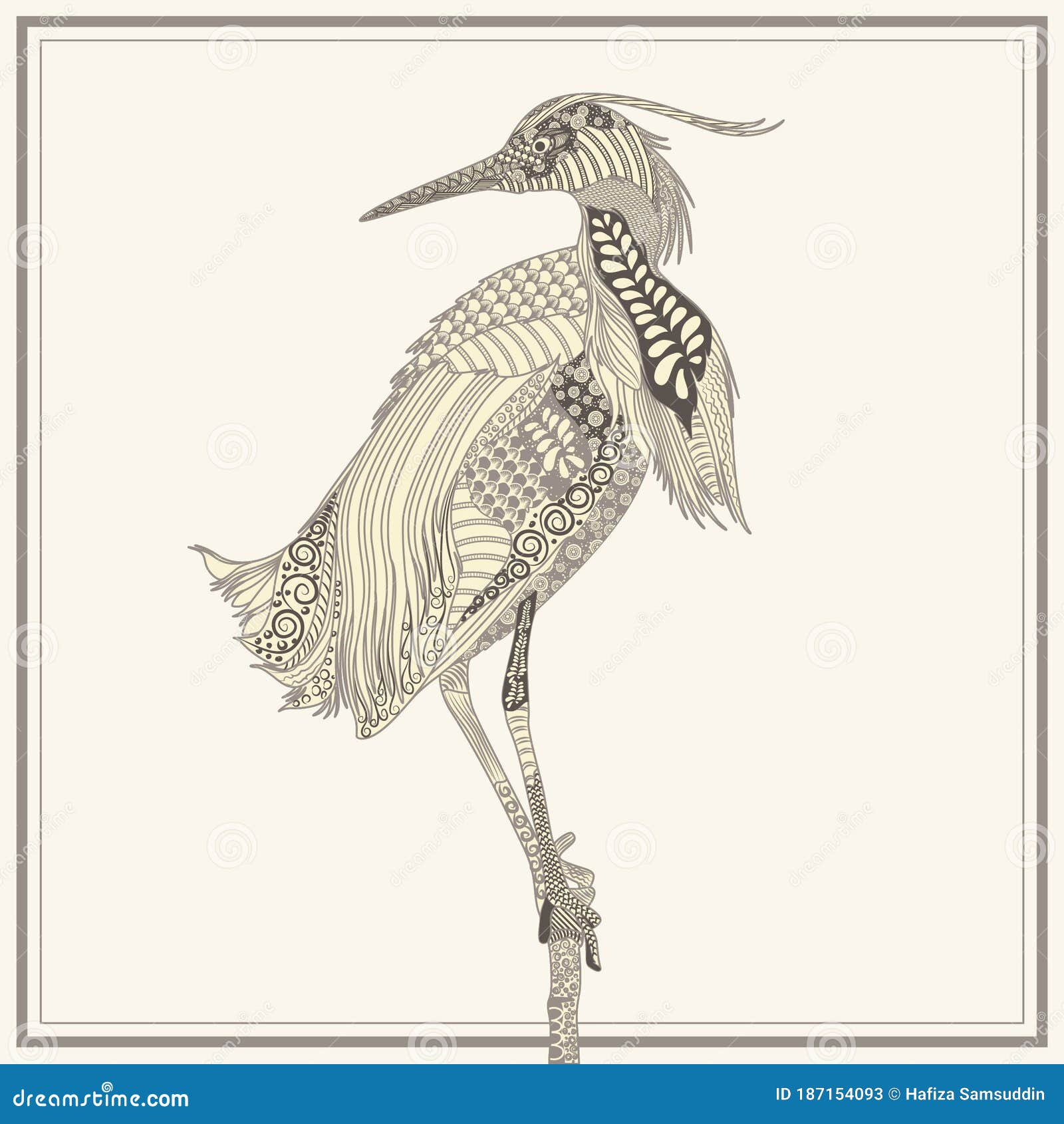 Stylized Bird Design. Vector Illustration Decorative Design Stock ...