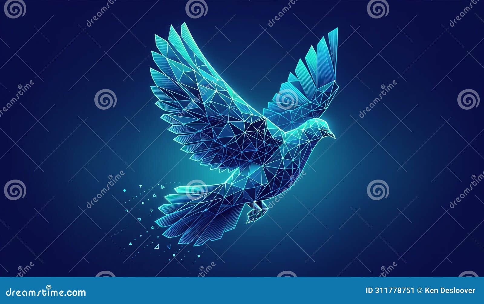 Stylized Bird in Flight, Geometric Triangles for a Fragmented ...