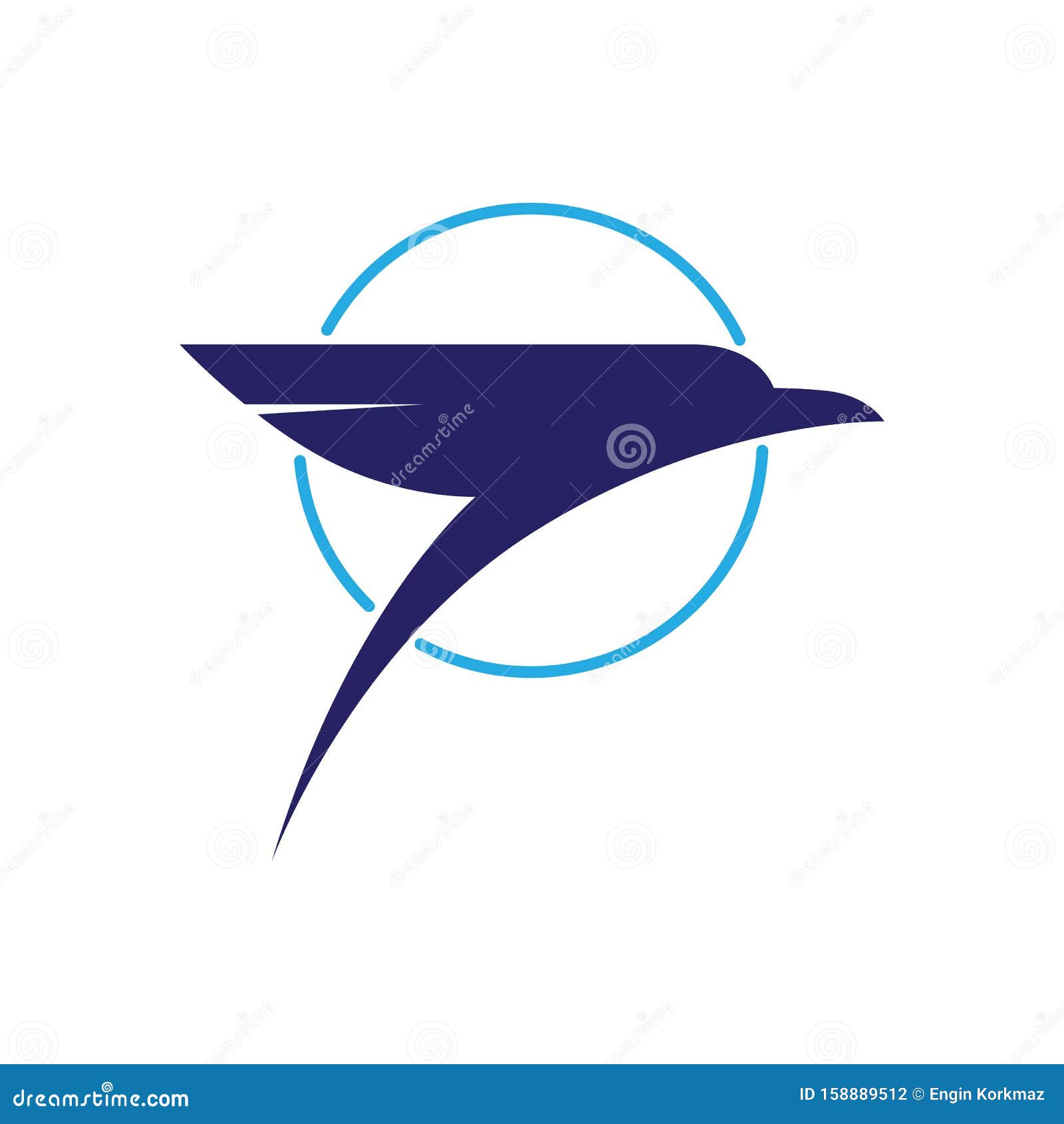 Stylized Falcon Swooping Down Silhouette Vector Illustration ...
