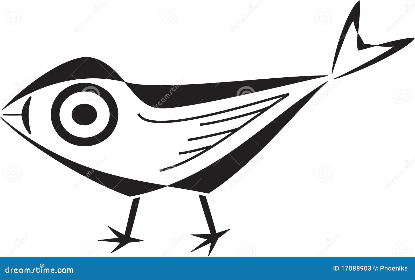 Stylized Bird Silhouette Stock Photos - Image: 17088903