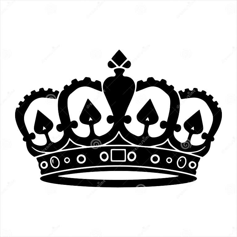 Crown Collection - Stylized Black Crown Silhouette Collection Crown ...