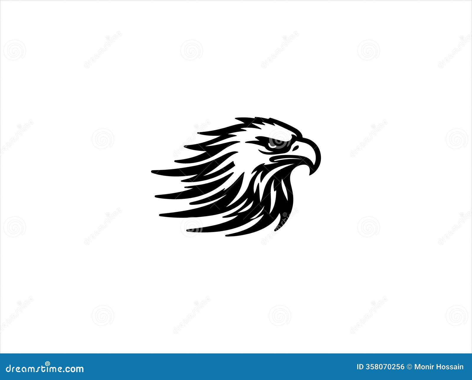 Falcon vector design stock illustration. Illustration of sketch - 358070256