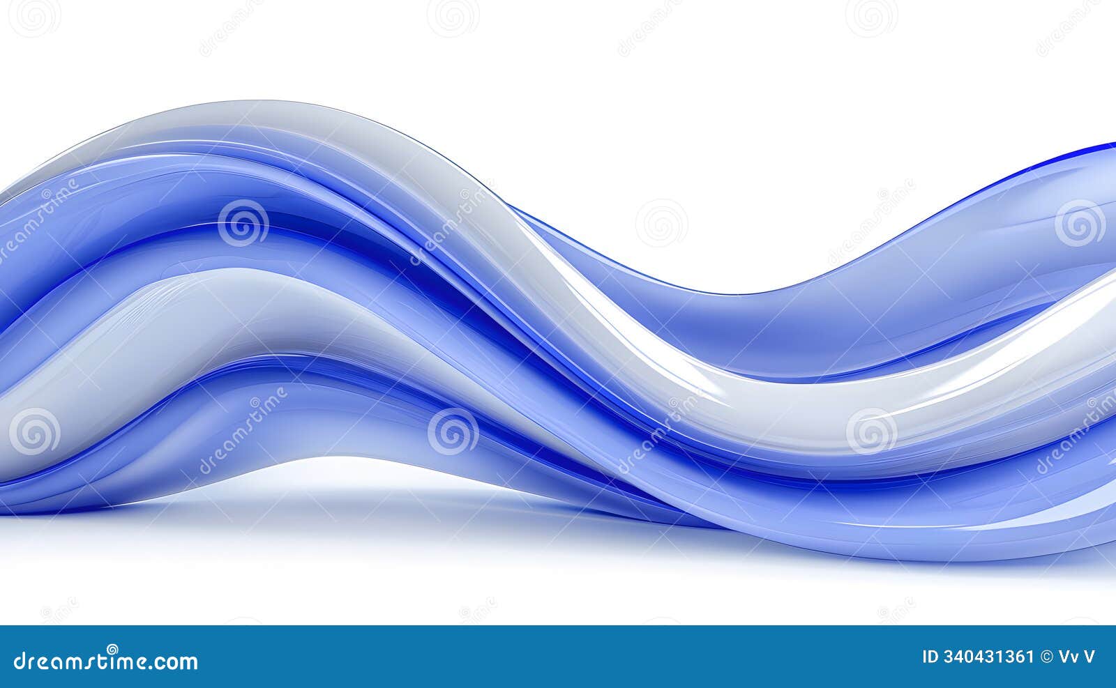 Stylized Blue and White Wave Design Stock Image - Image of blue ...