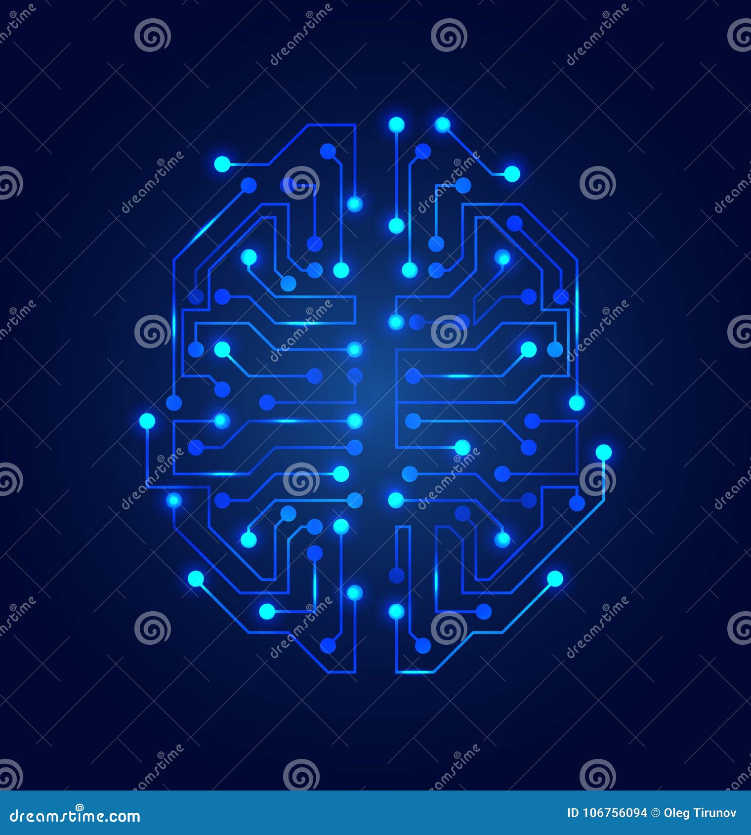 Stylized Brain. Circuit Board Texture, Electricity Mind Stock Vector ... Stylized Brain. Circuit Board Texture, Electricity Mind Stock Vector ...