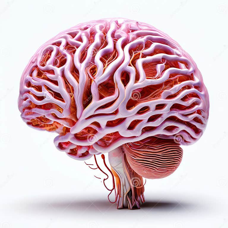 A Stylized Brain with Interconnected Neural Networks Stock Image ... A Stylized Brain with Interconnected Neural Networks Stock Image ...