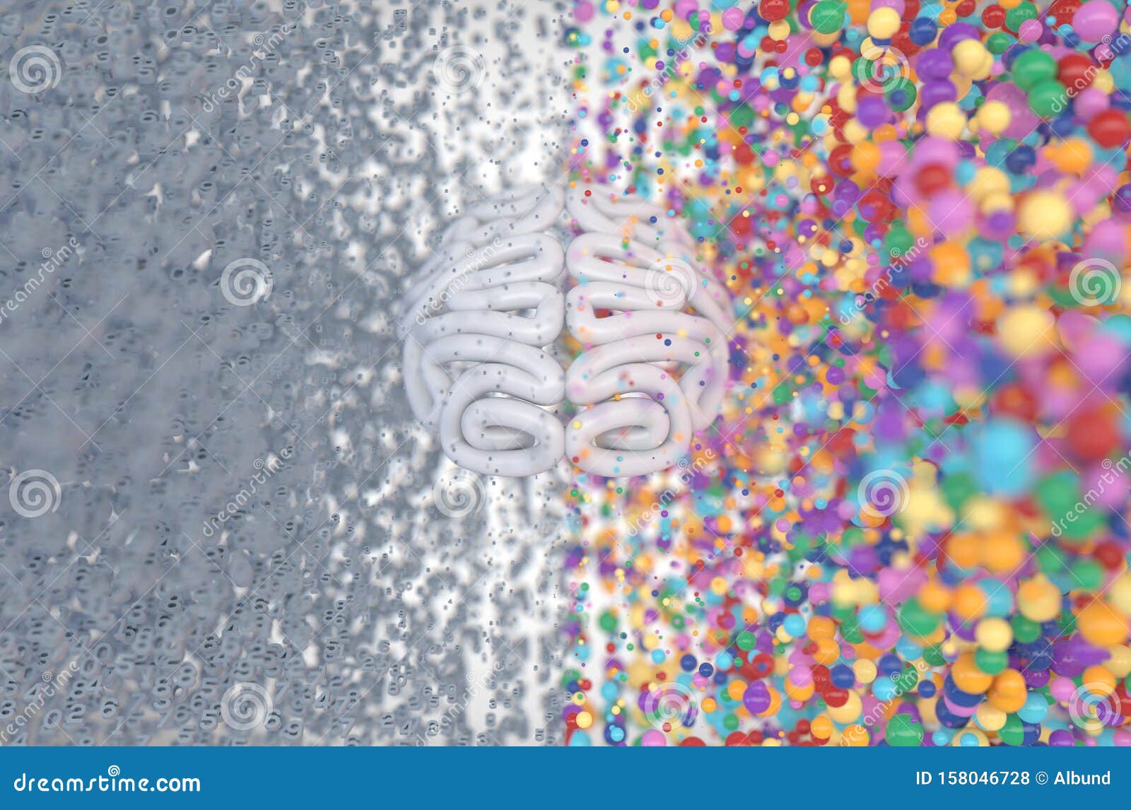 Brain With The Twisted Convolutions, Of The Destruction Of The Brain ...