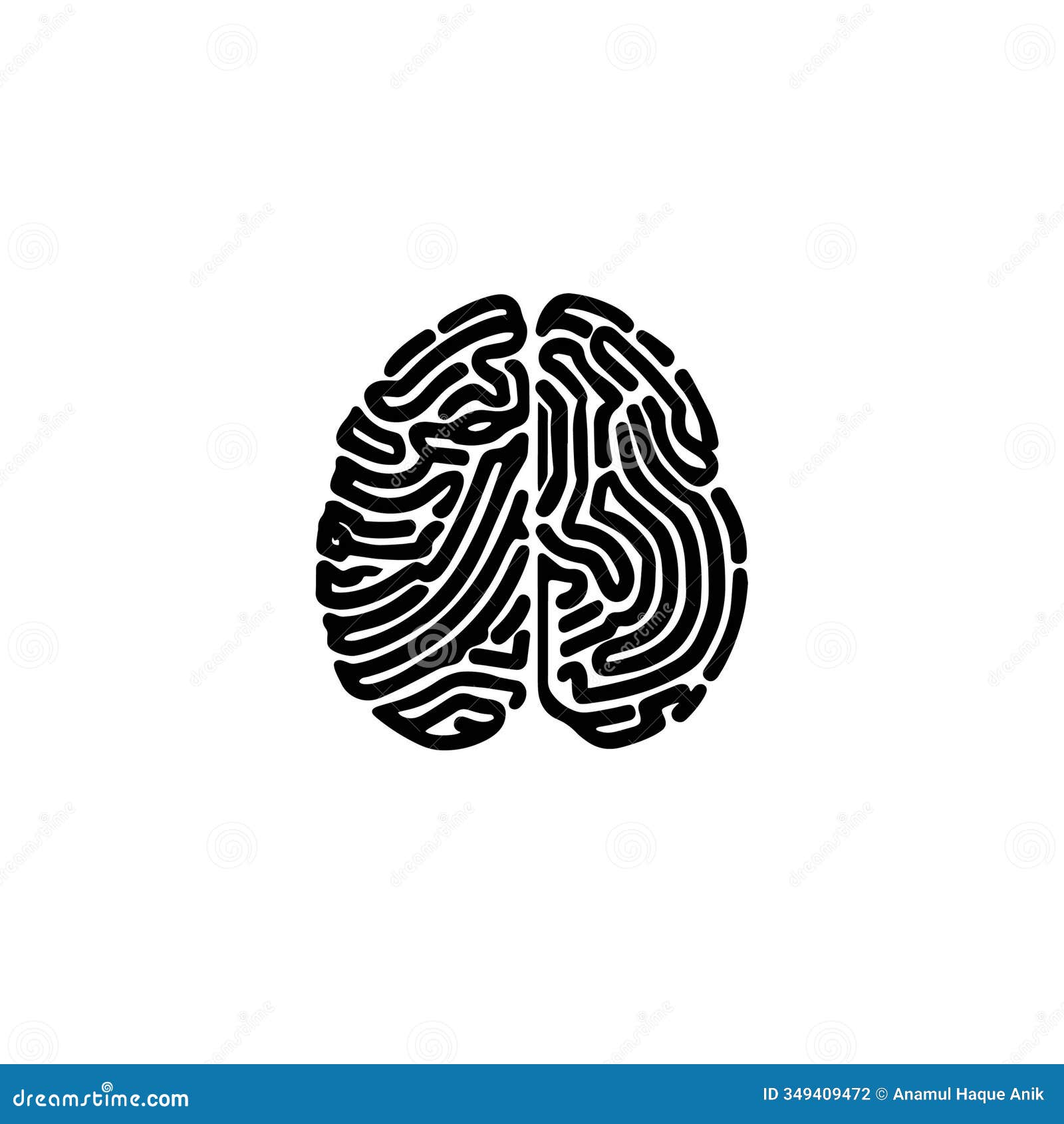 Stylized Brain Shape Royalty-Free Stock Photo | CartoonDealer.com ...