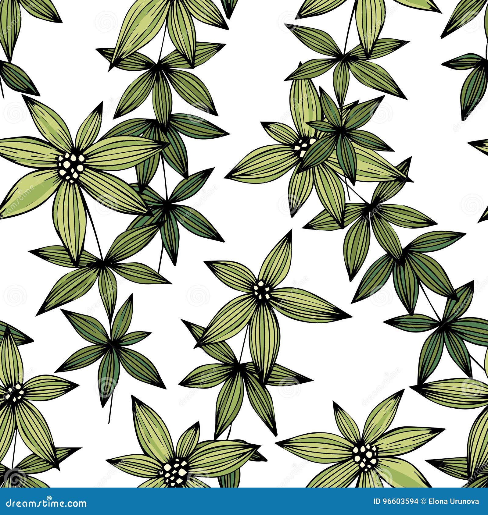 Stylized Branches. Hand Drawing Stock Vector - Illustration of elegant ...