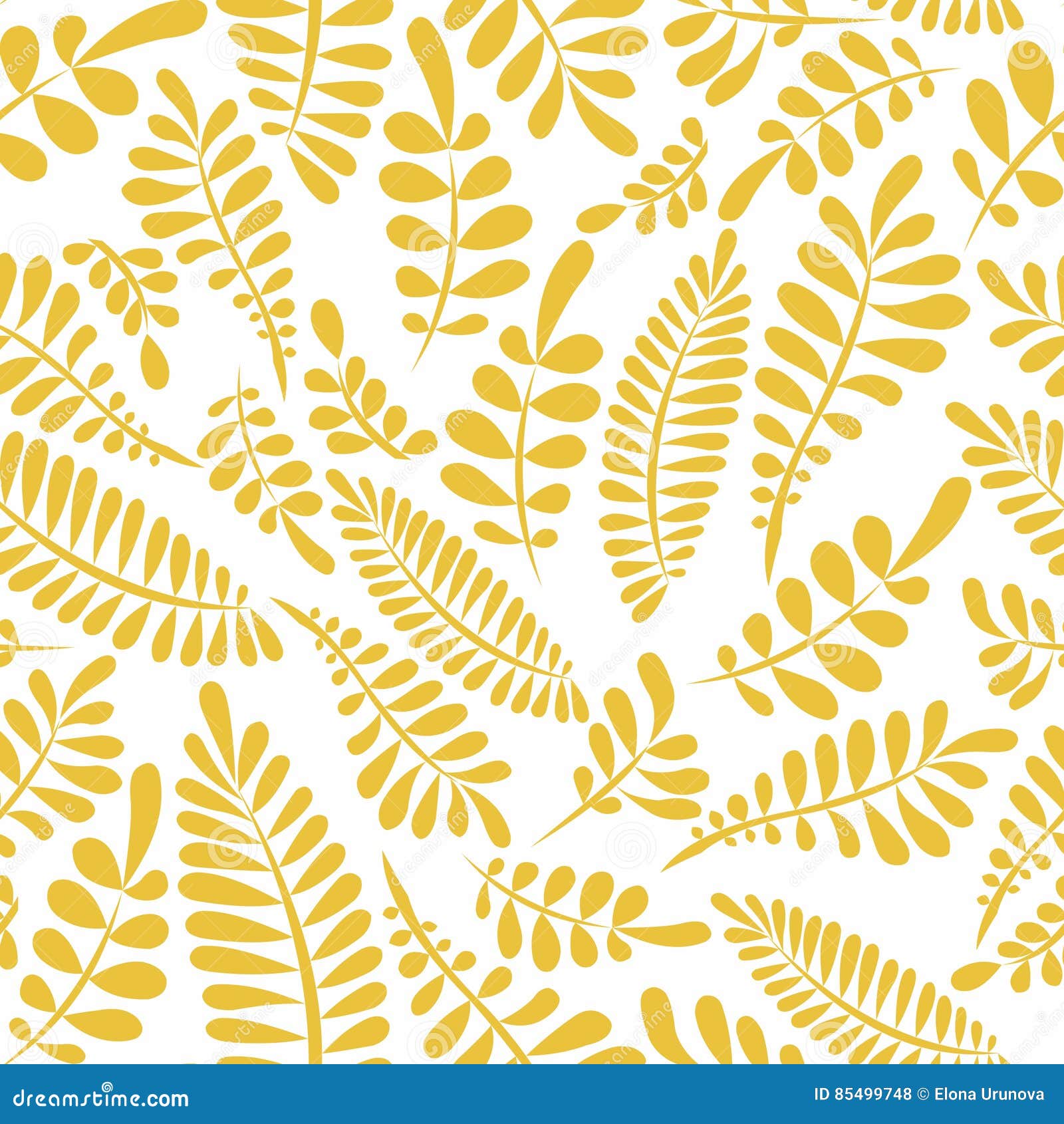 Stylized Branches on a White Background. Stock Vector - Illustration of ...