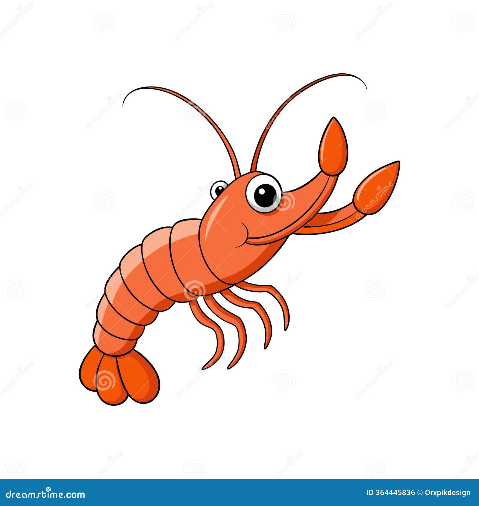 Stylized Brine Shrimp For Creative Coloring Stock Illustration ...