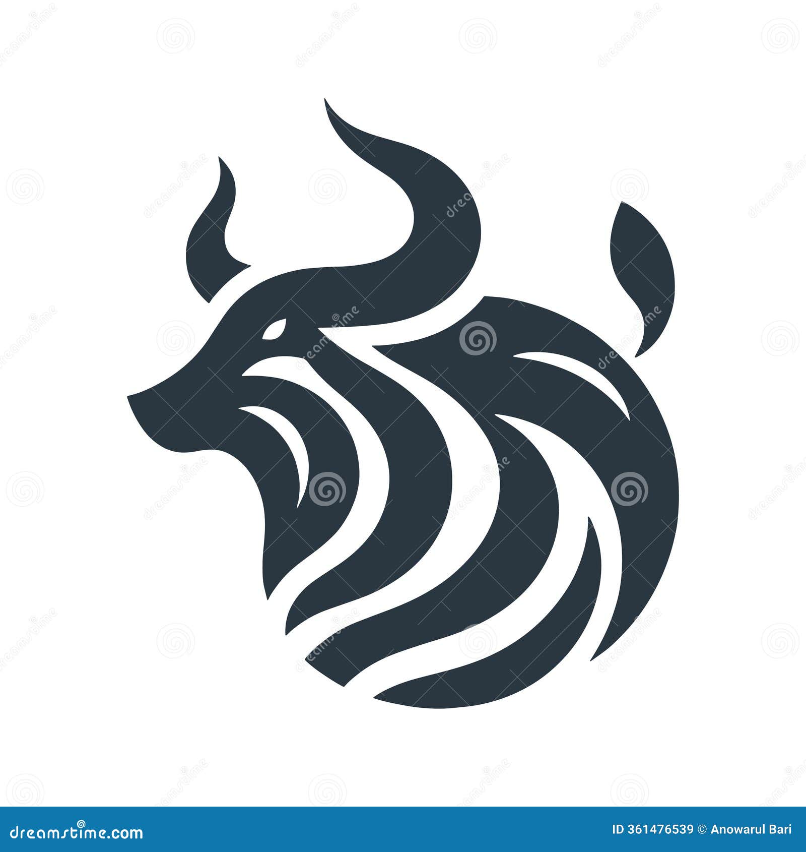 Stylish Bull Logo Design for Branding and Corporate Identity Stock ...