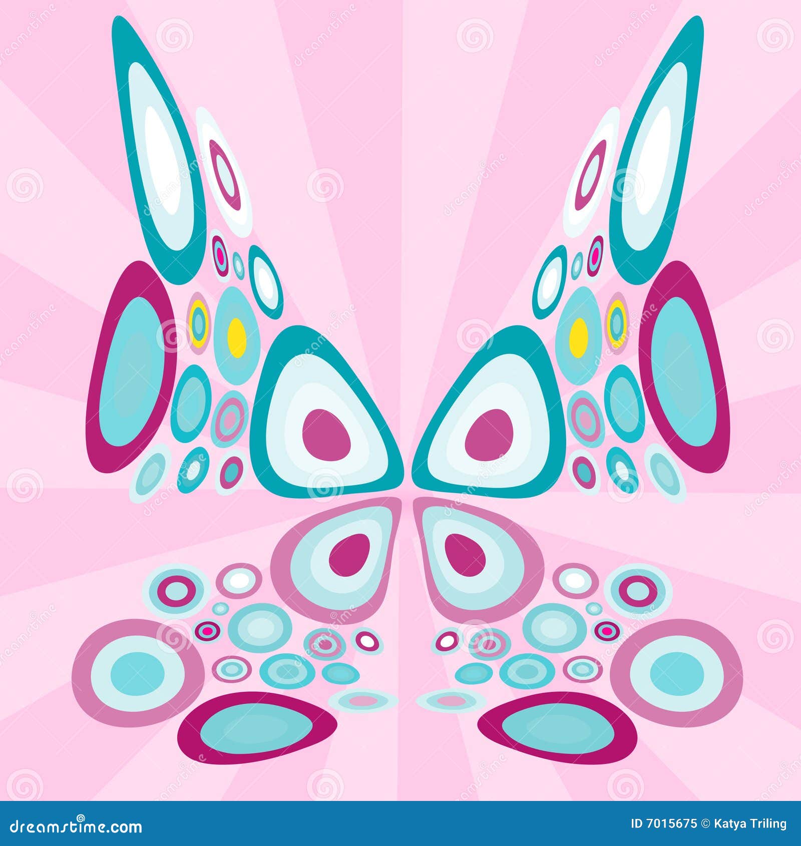 Stylized butterfly stock vector. Illustration of pattern - 7015675