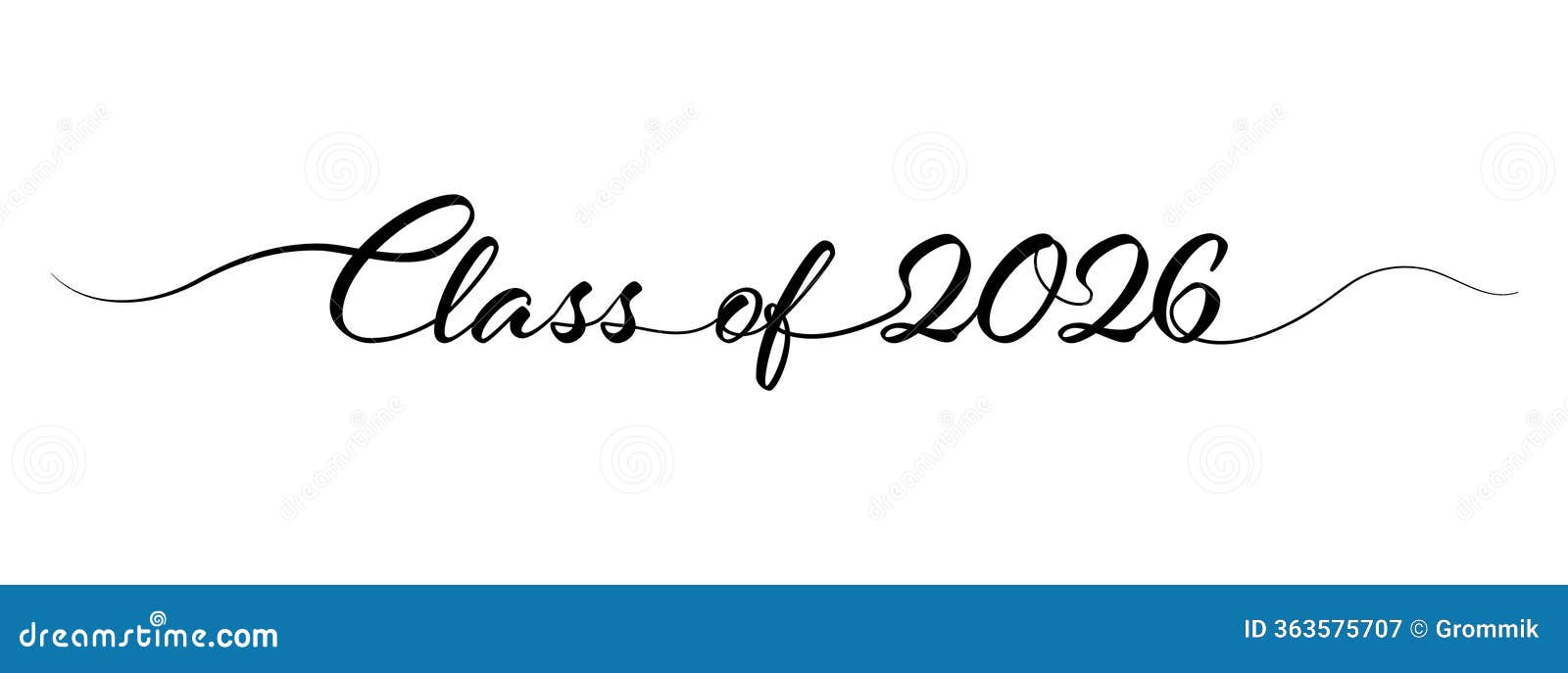 Class Of 2026 Logo With Diploma, Laurel Wreath And Graduation Cap ...