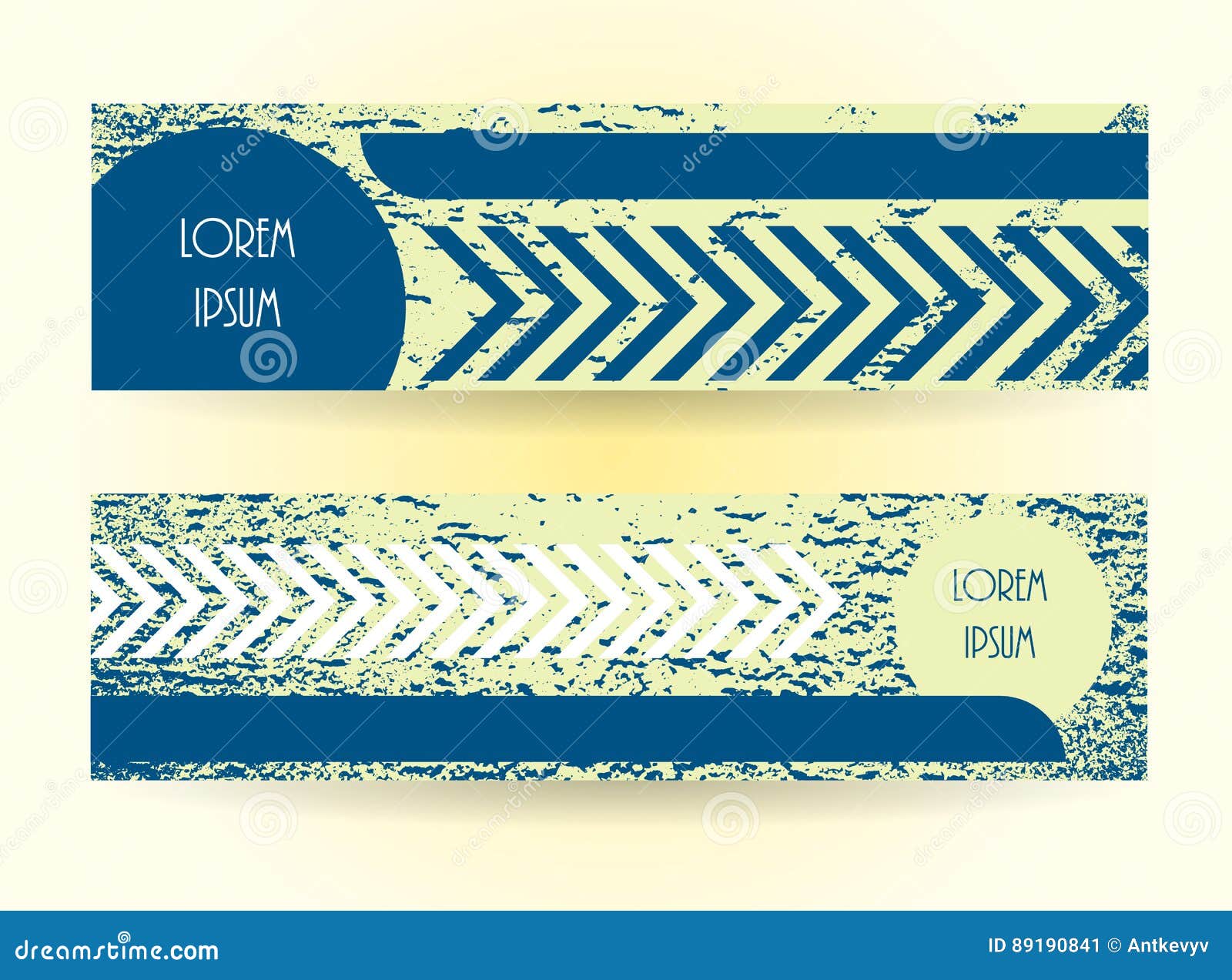 Stylized Card Promotion Horizontal Layout Header Design Stock Vector ...
