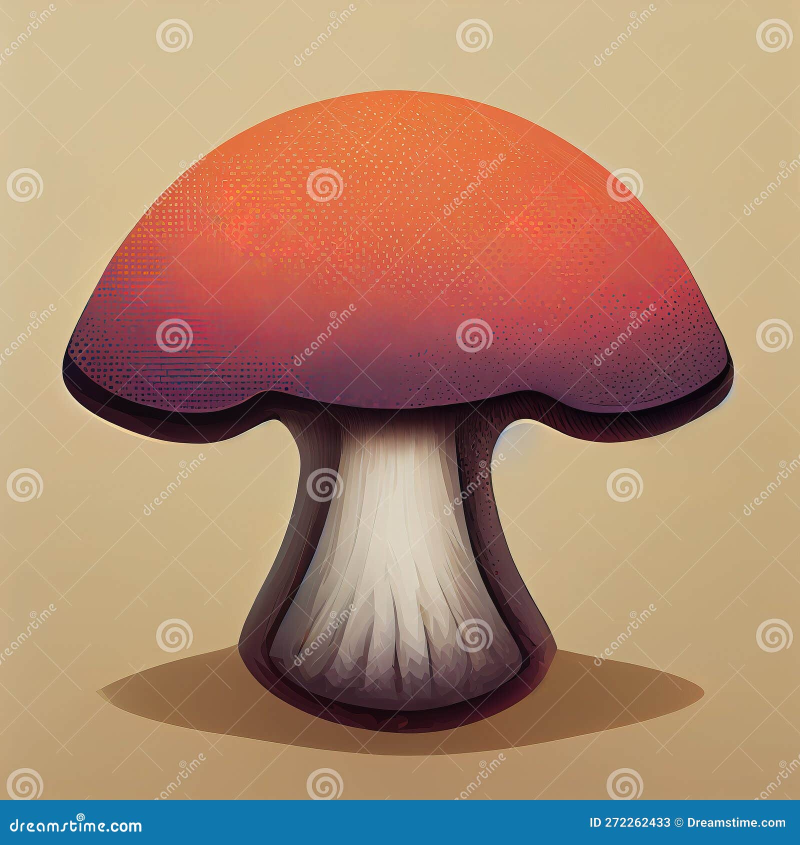Mushroom Single Object Royalty-Free Illustration | CartoonDealer.com ...