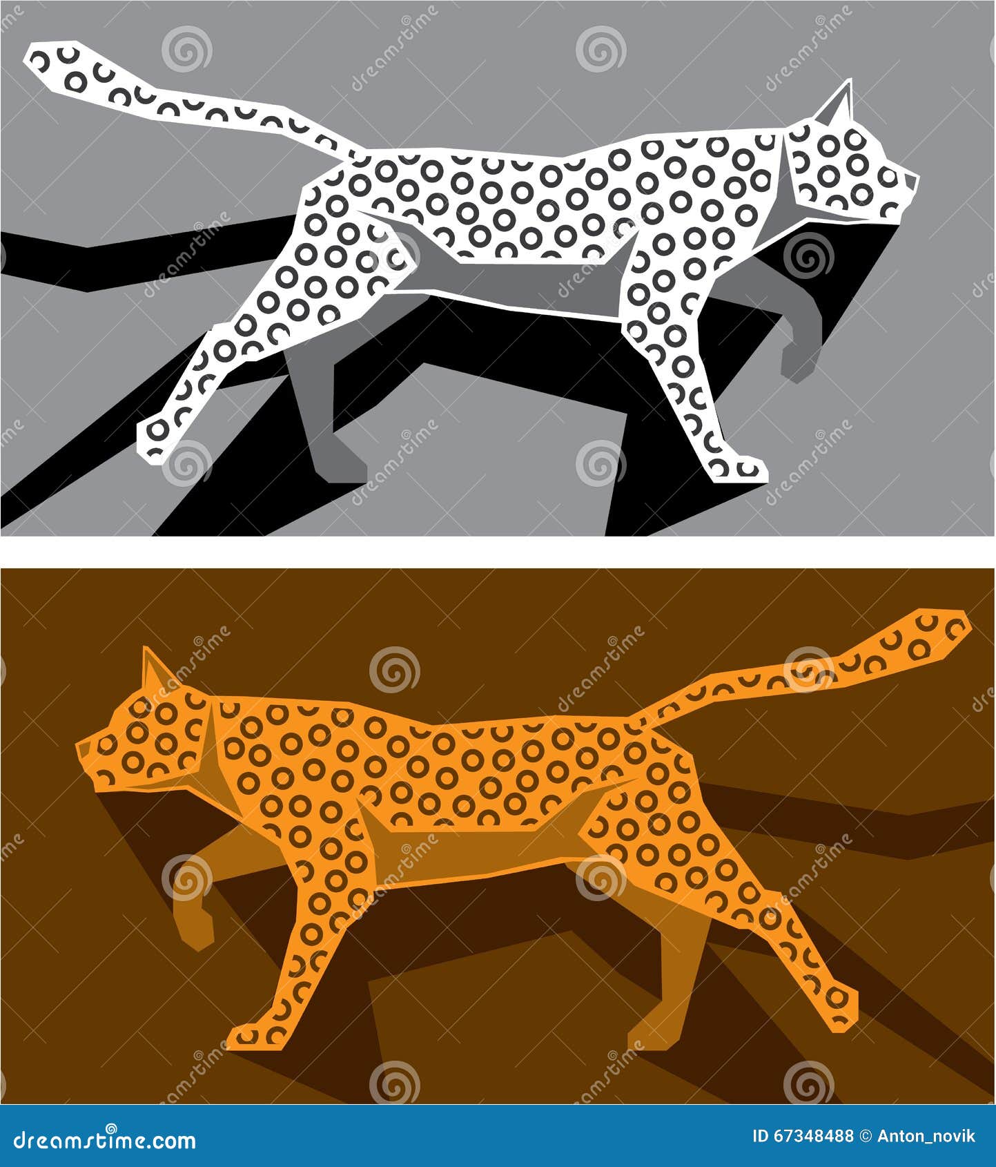 Stylized cat vector stock vector. Illustration of shadow - 67348488